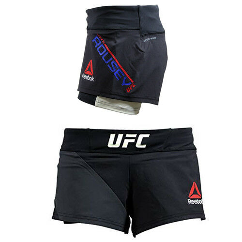 Reebok UFC Ronda Rousey Octagon Zwart Korte Broek