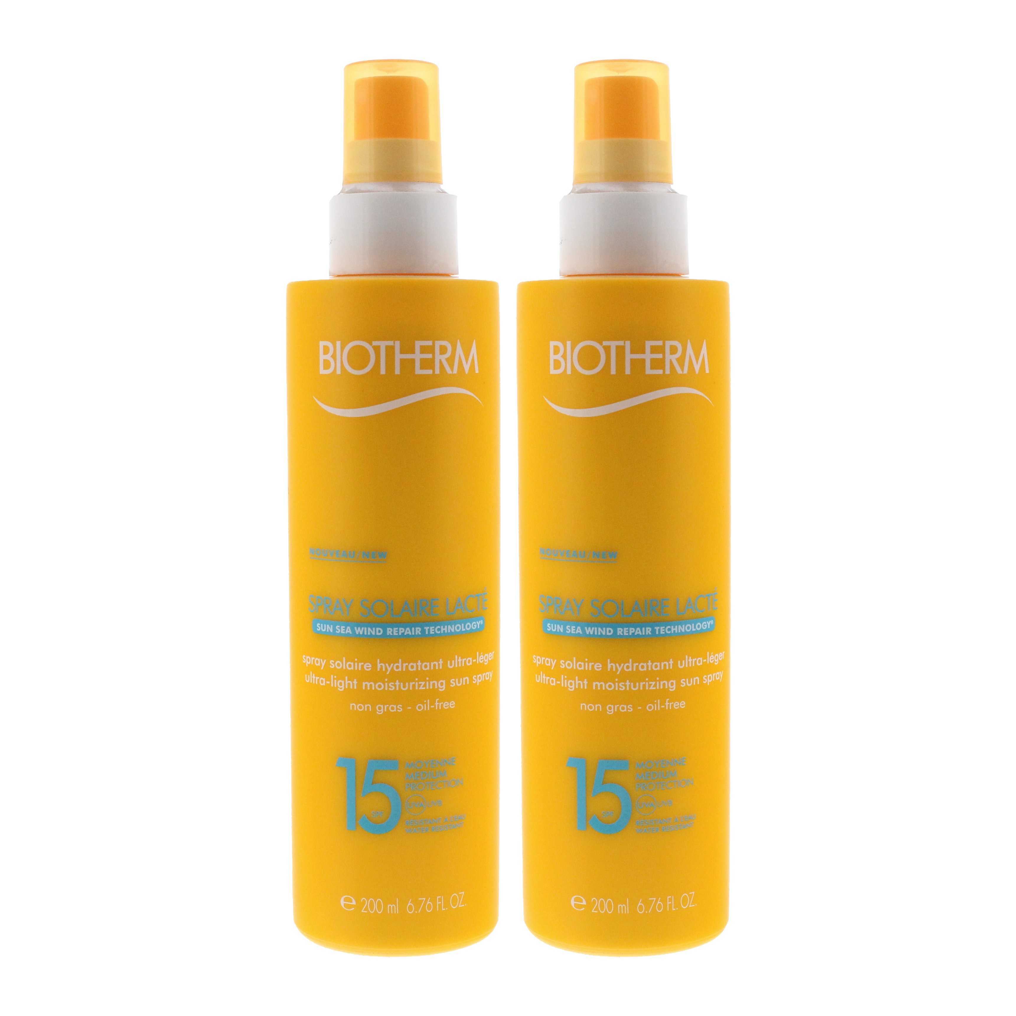 Biotherm Solaire SPF15 Milk Spray 200ml x 2