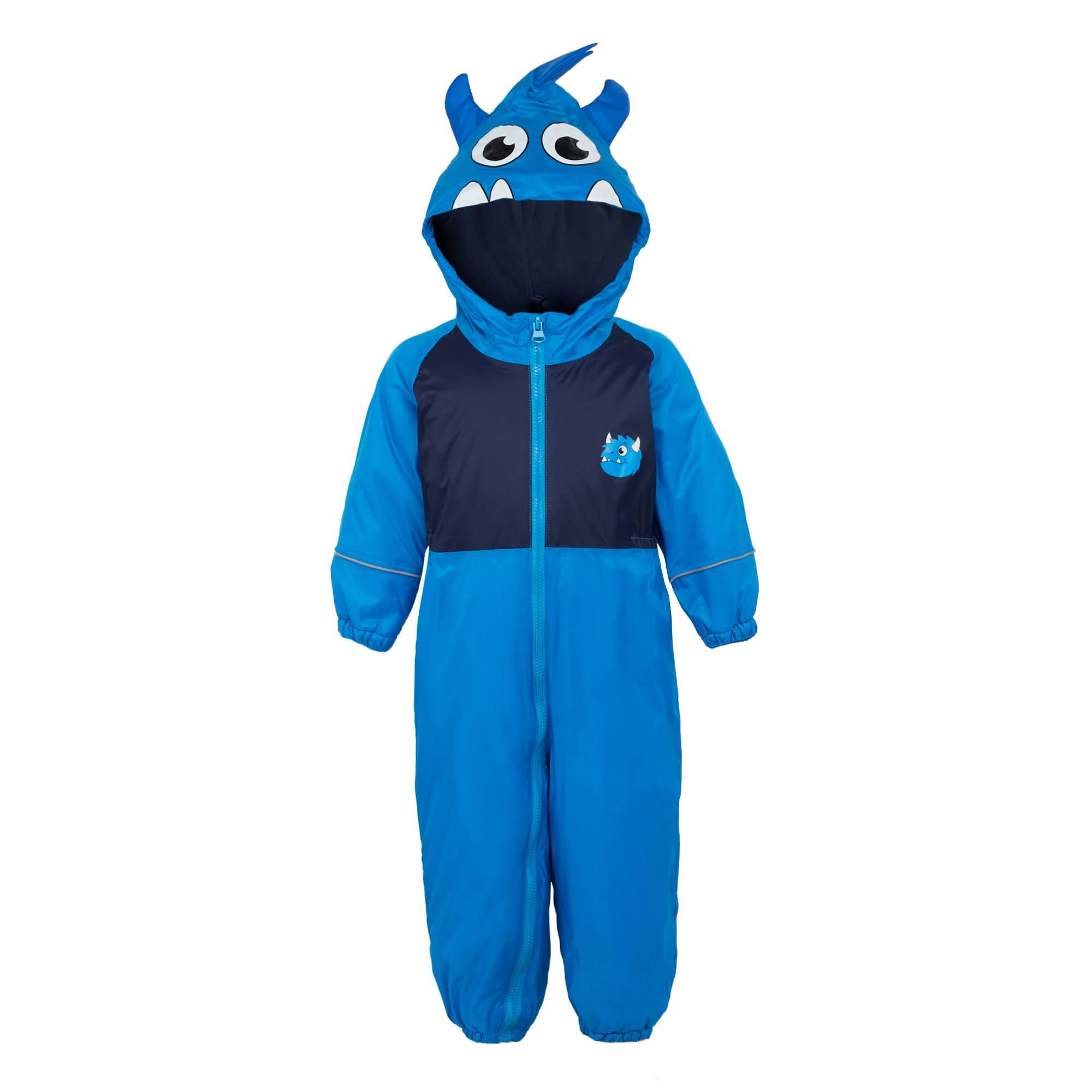 Regatta Childrens/Kids Mudplay III Monster Waterproof Puddle Suit (Hydro Blue)