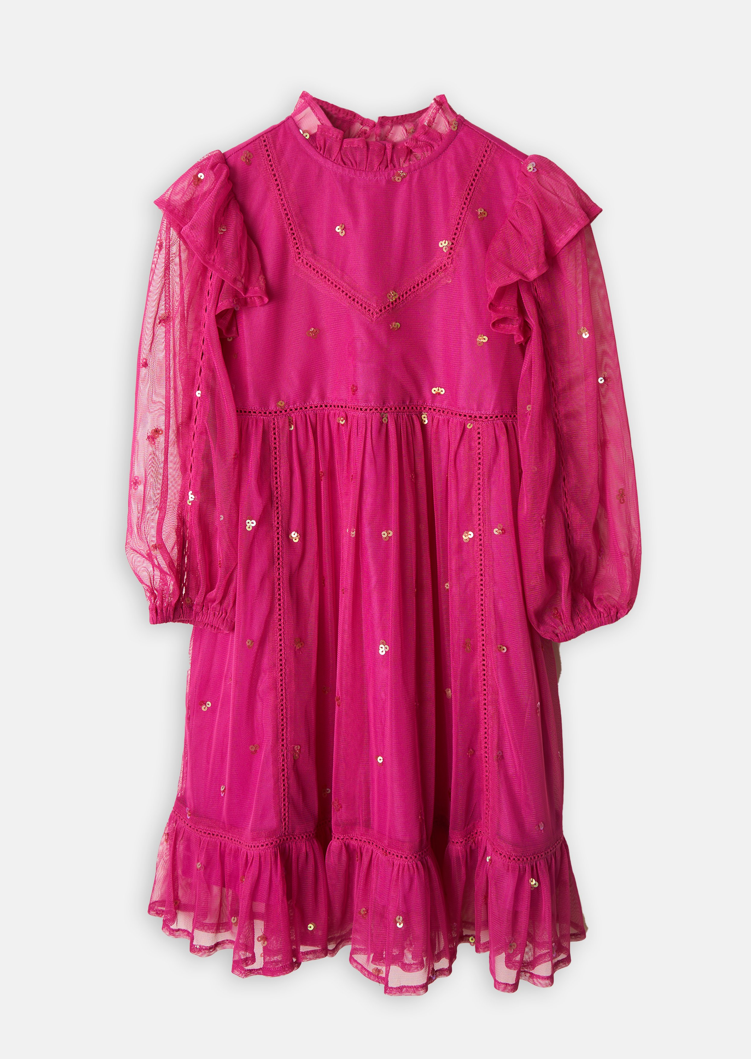 Lucinda Squin Scatter Mesh Dress