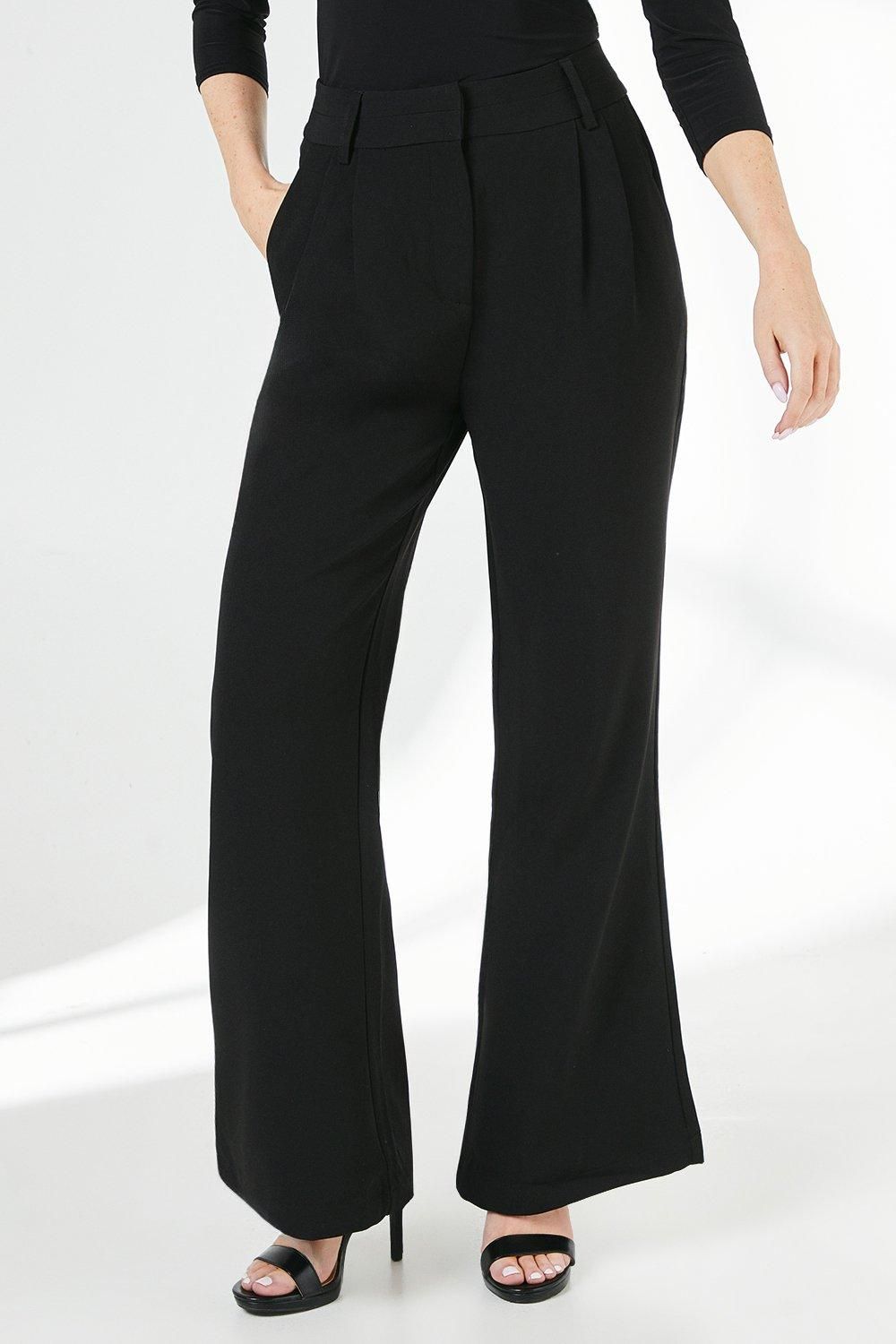 Principles Womens Trousers Blue Polyester Regular Fit Tapered Going Out ...