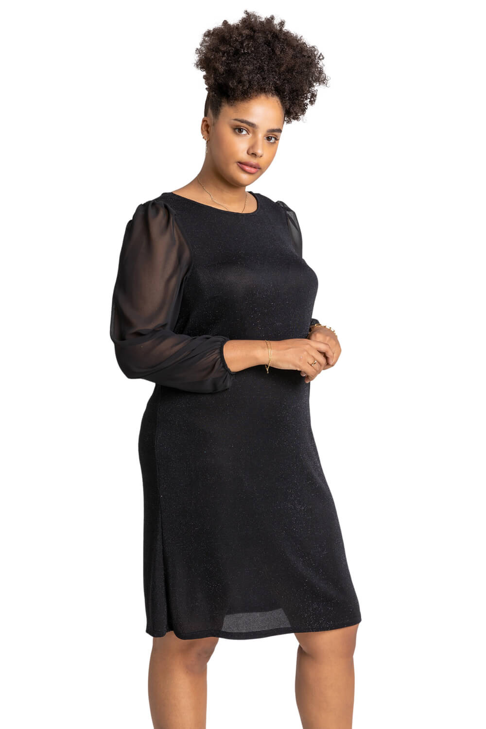 Curve Sparkle Swing Dress