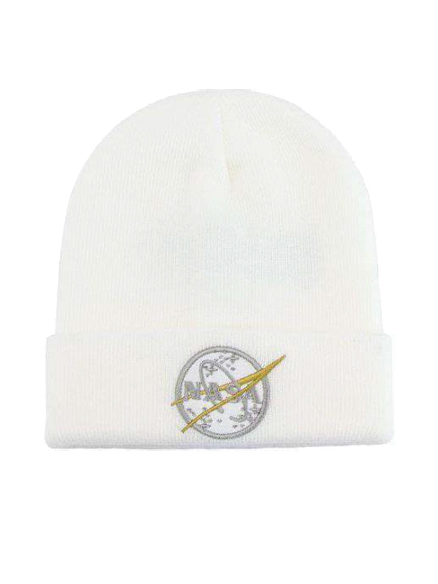 Alpha Industries Men's NASA Beanie in White