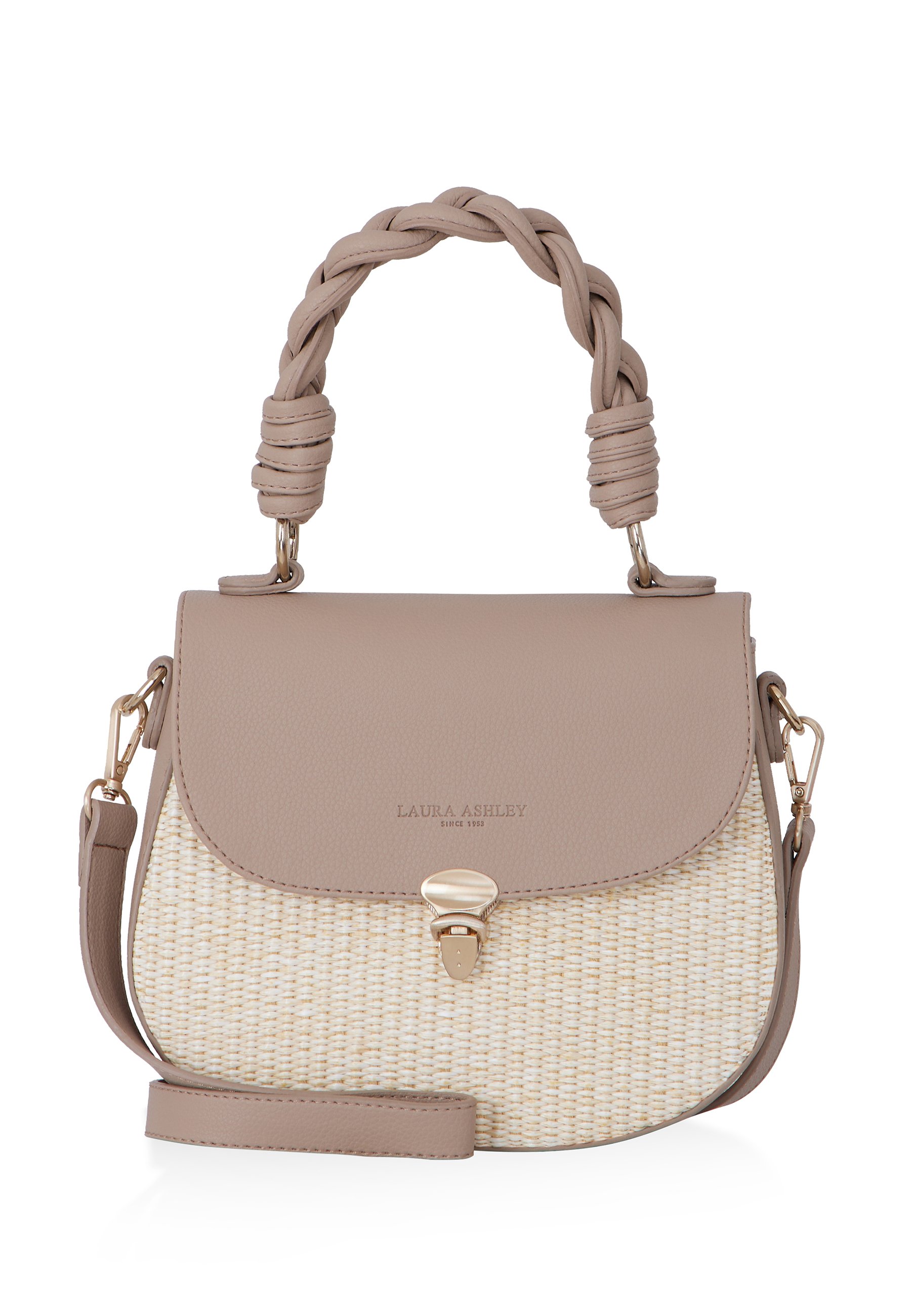 Laura Ashley Mink Crossbody Shoulder Bag