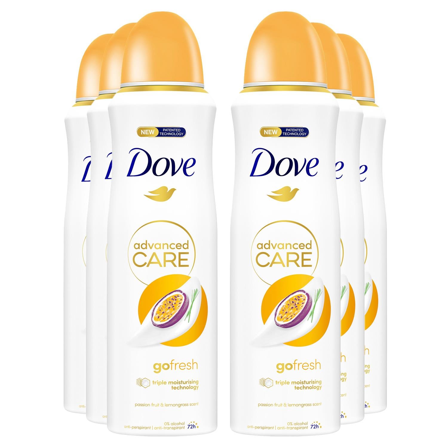 Dove Advanced Care Antiperspirant Deodorant Passion Fruit & Lemongrass ...