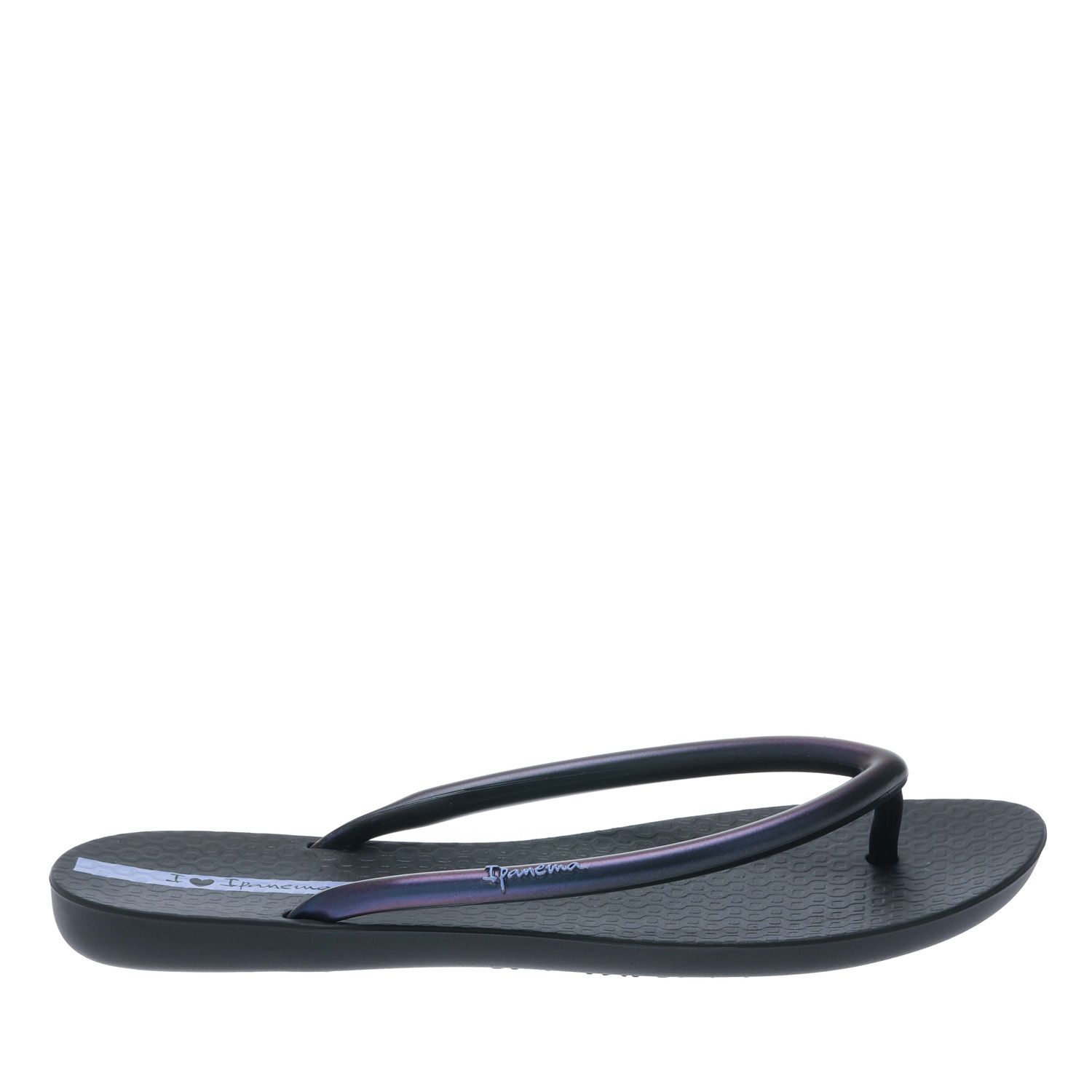 Women's Ipanema Wave Bubble Flip Flops in Black