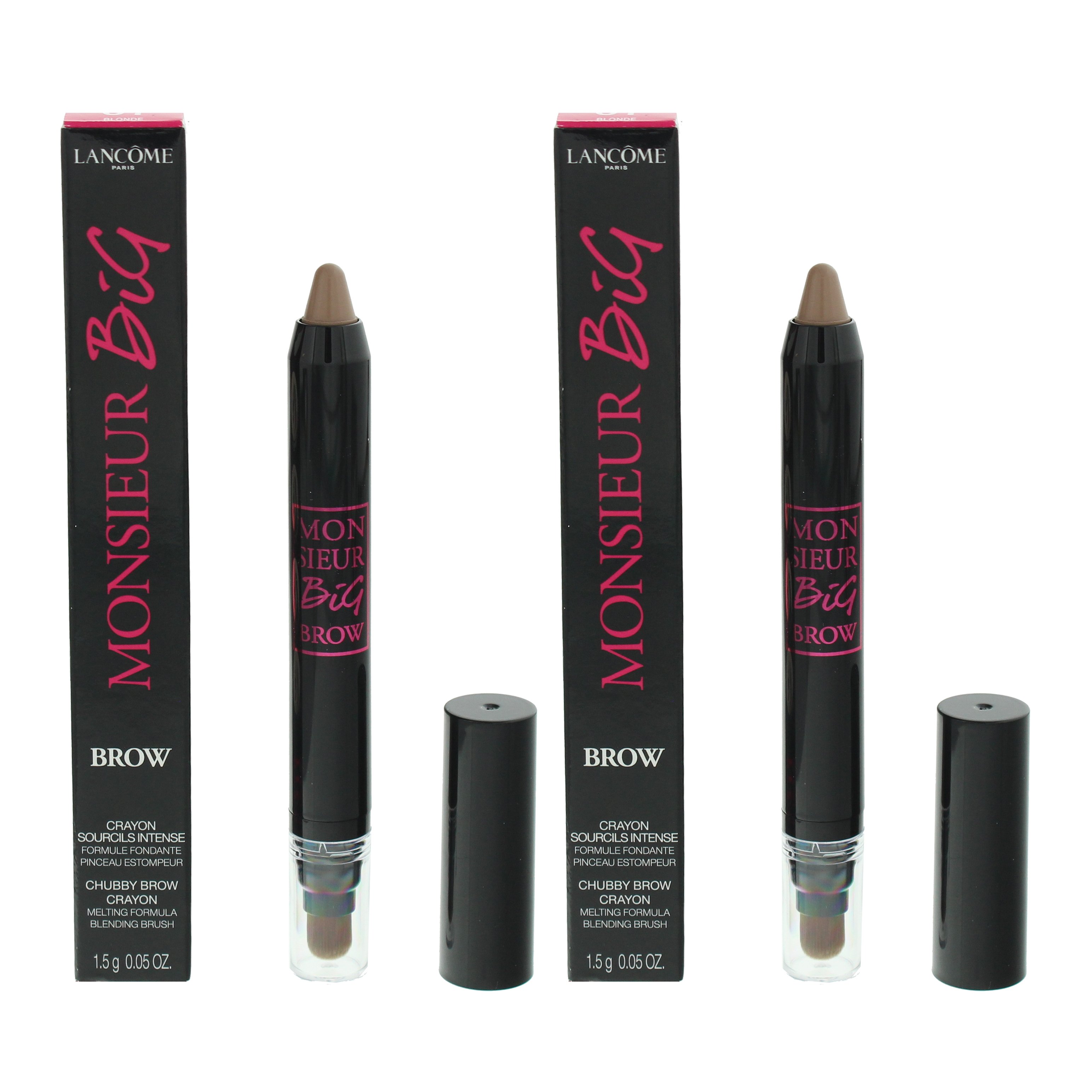 Lancome Monsieur Big 01 Blonde Brow Crayon 1.5g X 2