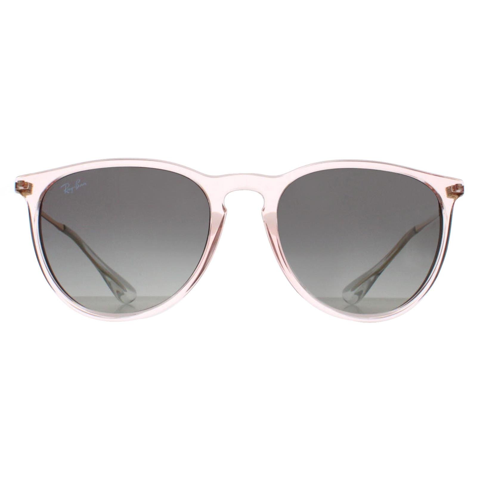 Ray-Ban Round Womens Transparent Pink Grey Gradient RB4171 Erika