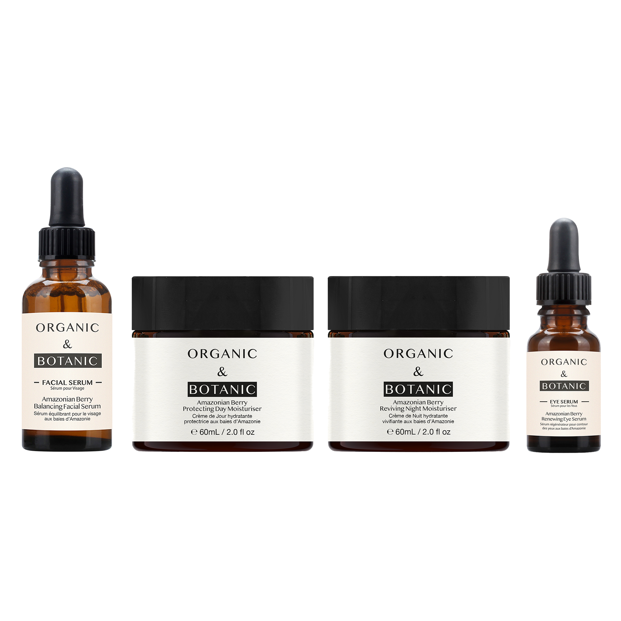 Organic & Botanic Amazonian Berry Skincare Git Set (30ml, 60ml, 60ml ...