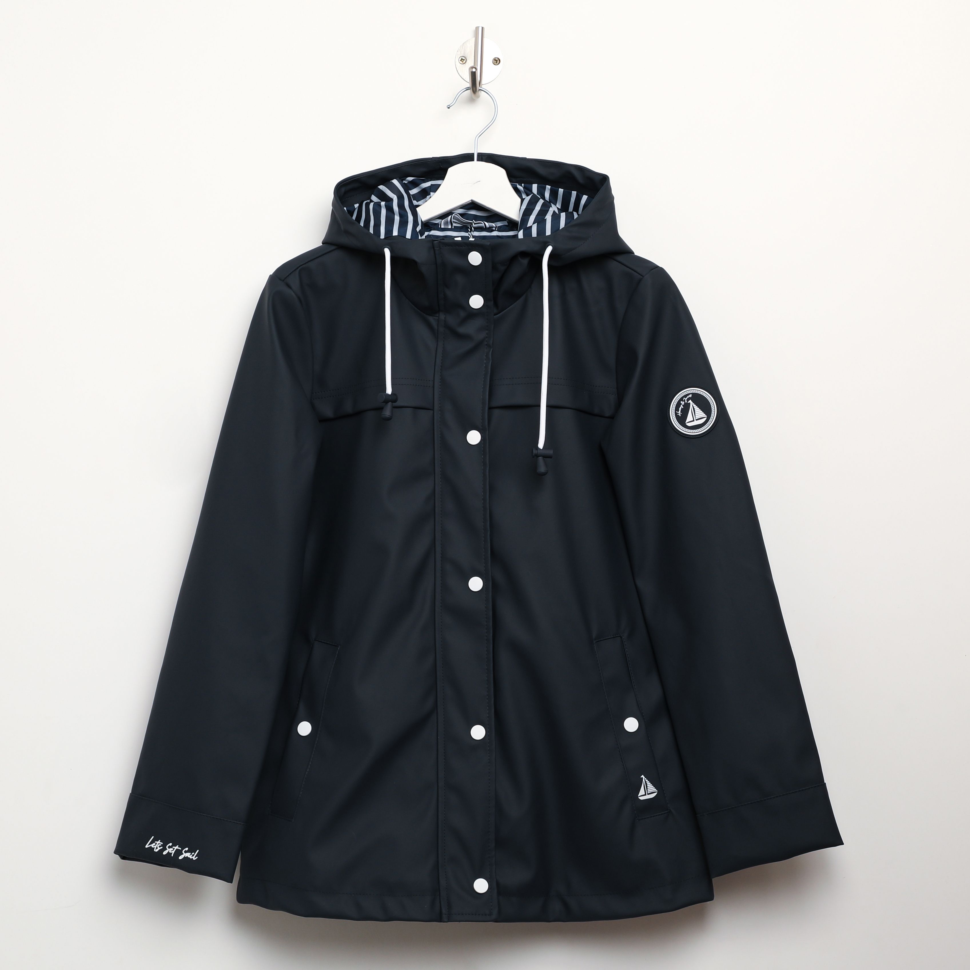 Women's Harvey and Jones Ahoy Rain Jacket in Navy