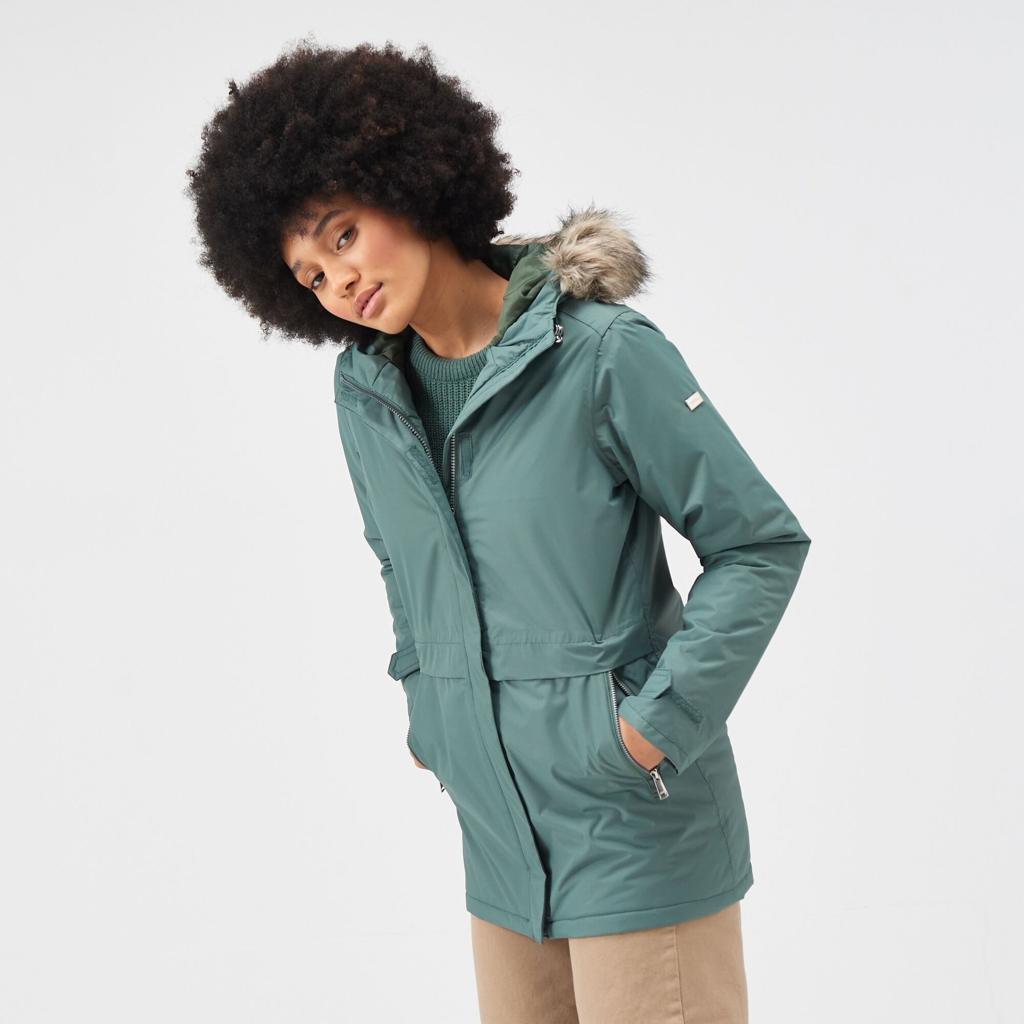 Myla II Dark Forest Green Coat