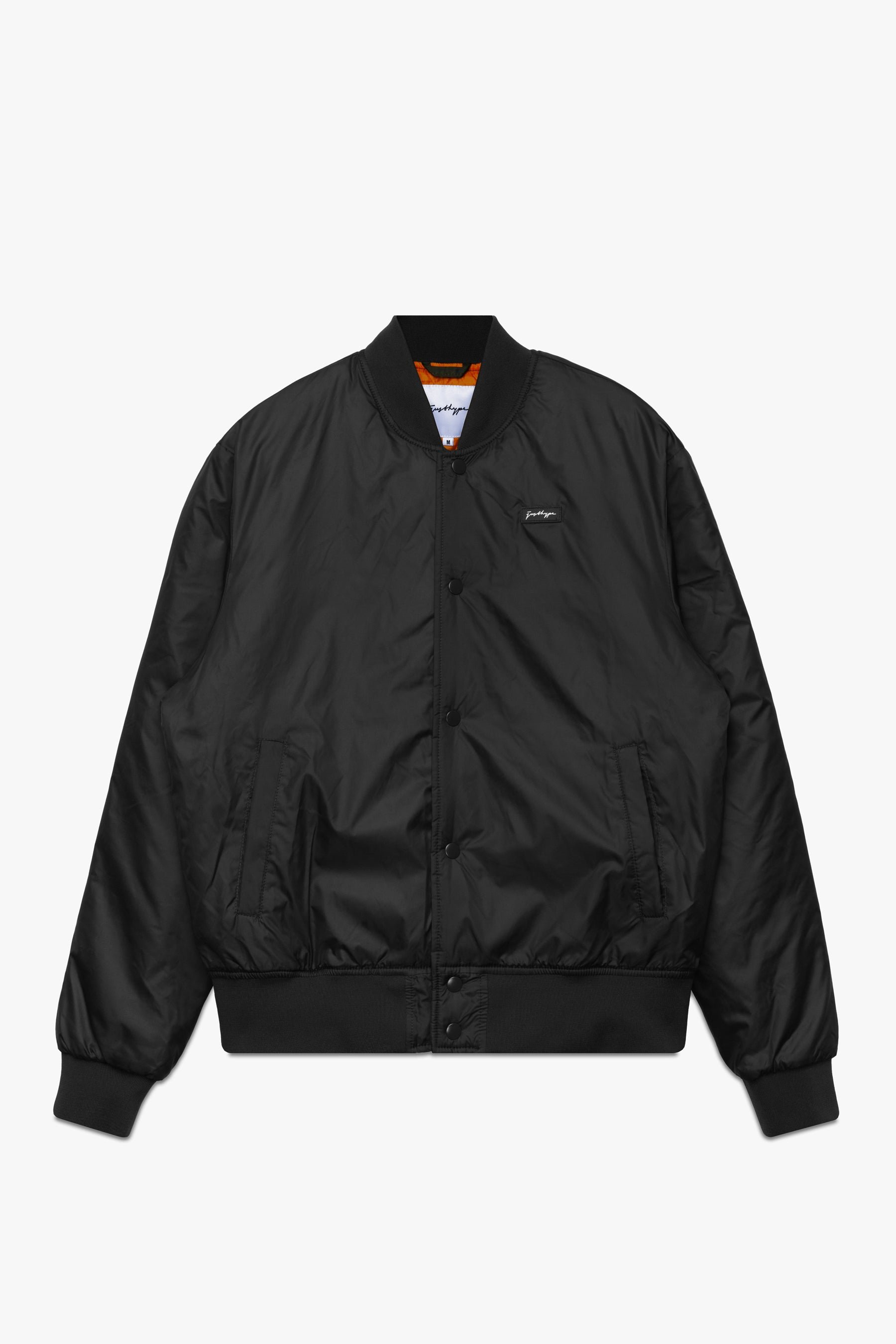 HYPE ADULTS BLACK SCRIBBLE BOMBER JACKET