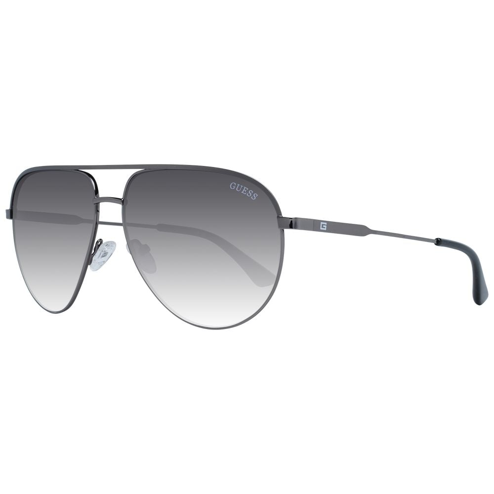 Grey Aviator Sunglasses with Mirrored & Gradient Lenses