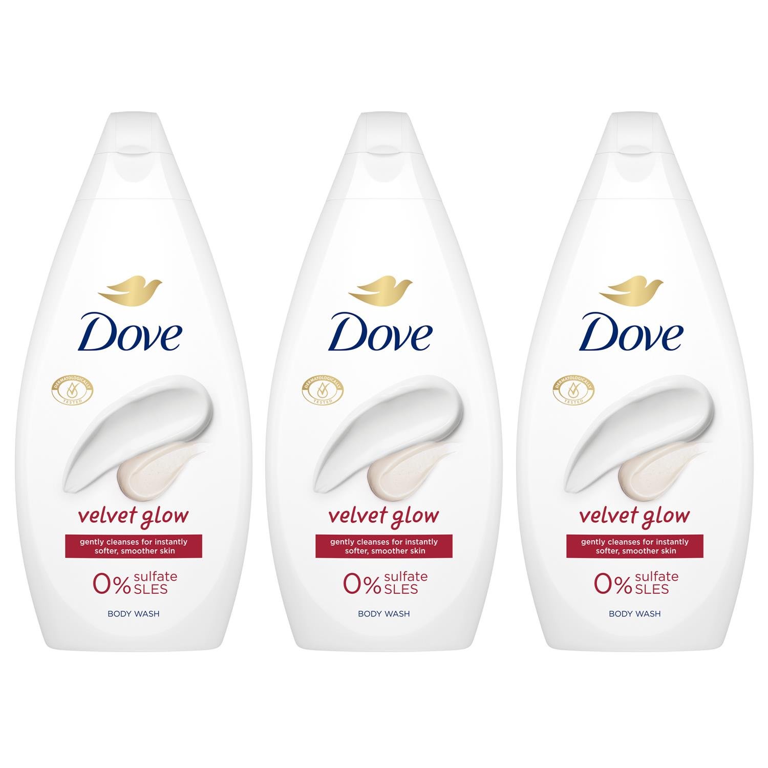 Dove Velvet Glow Body Wash 0% Sulfate SLES for Soft & Smoother Skin ...