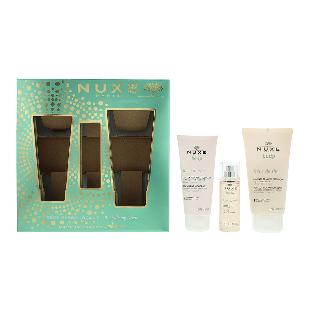 Nuxe Body Rêve De Thé - Revitalising Dream 3 Piece Gift Set: Body Scrub ...