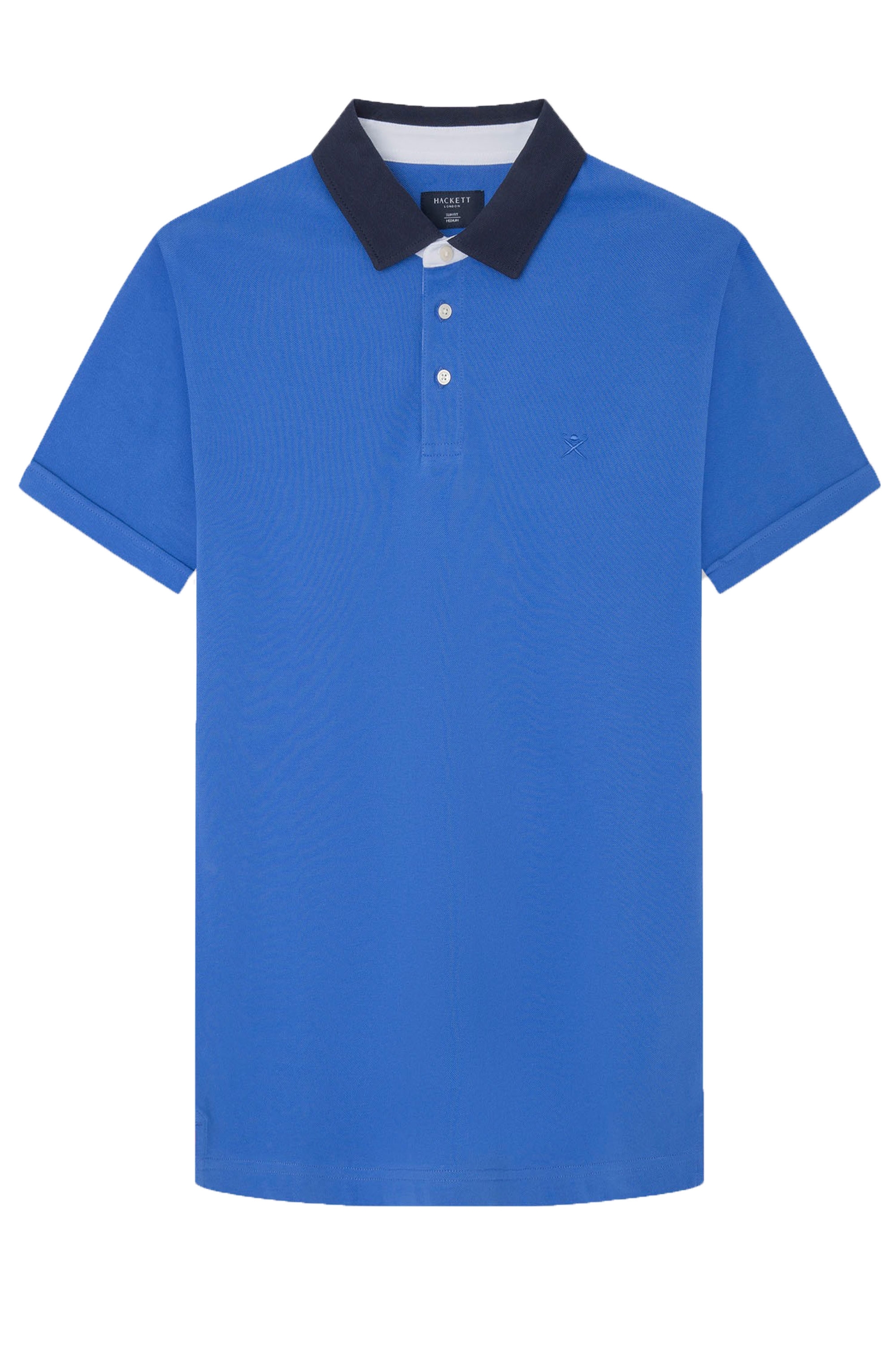 Hackett Selvedge Placket Polo French Blue