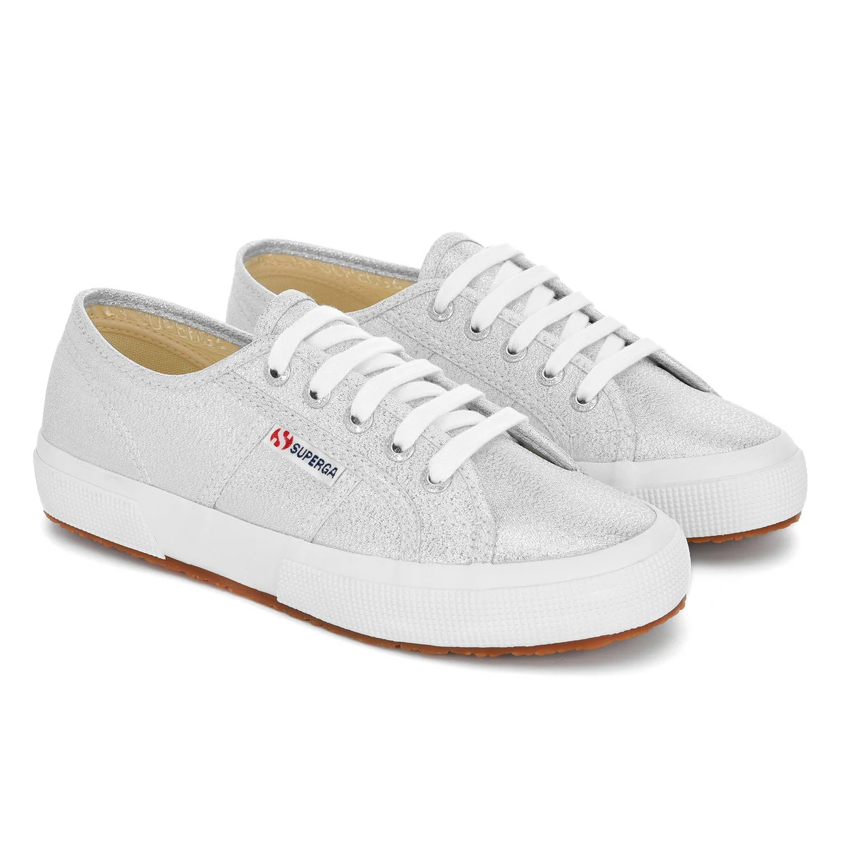 Superga Womens/Ladies 2750 Lamew Metallic Trainers (Grey Silver)