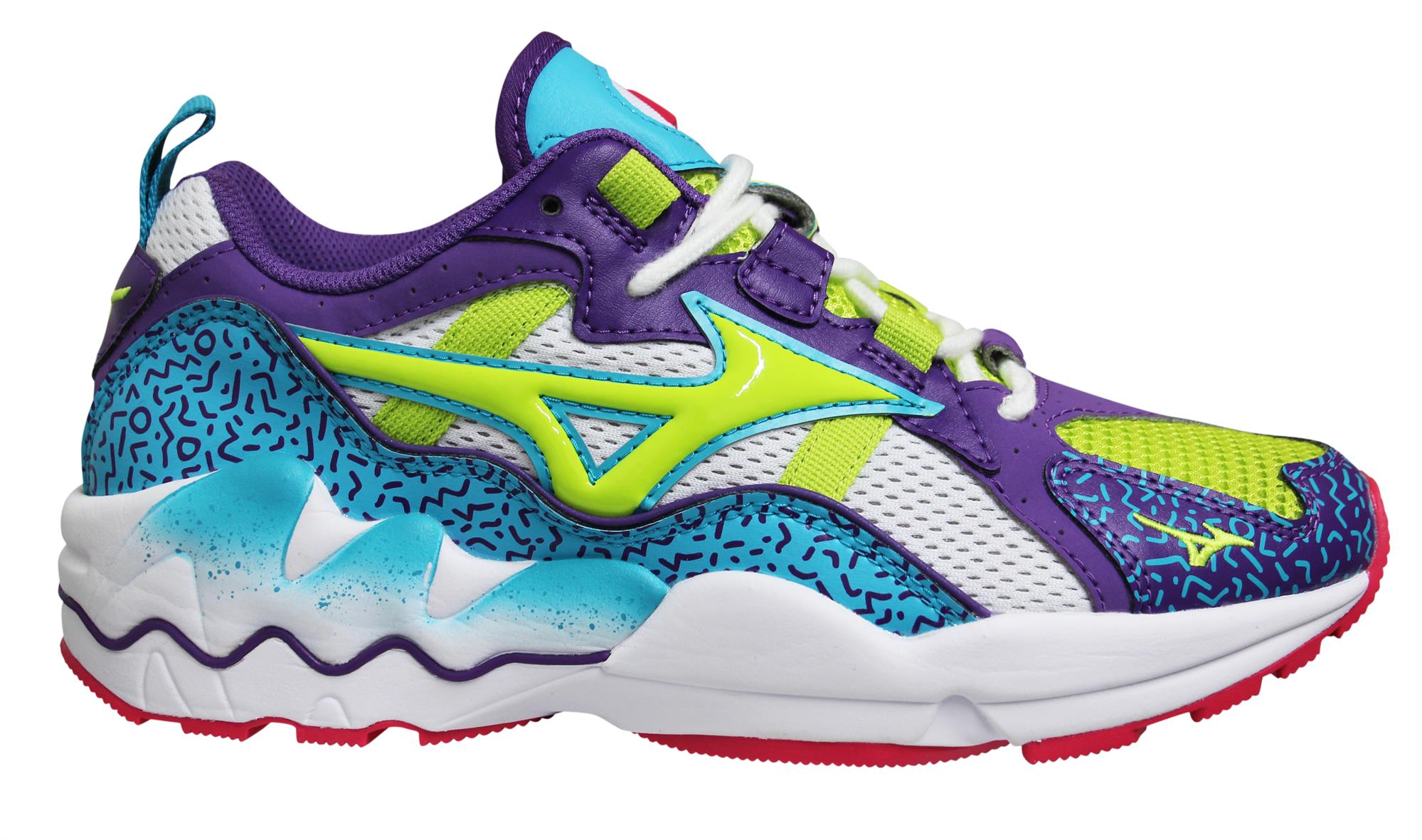 Mizuno Sport Style Wave Rider 1 Purple Trainers - Mens