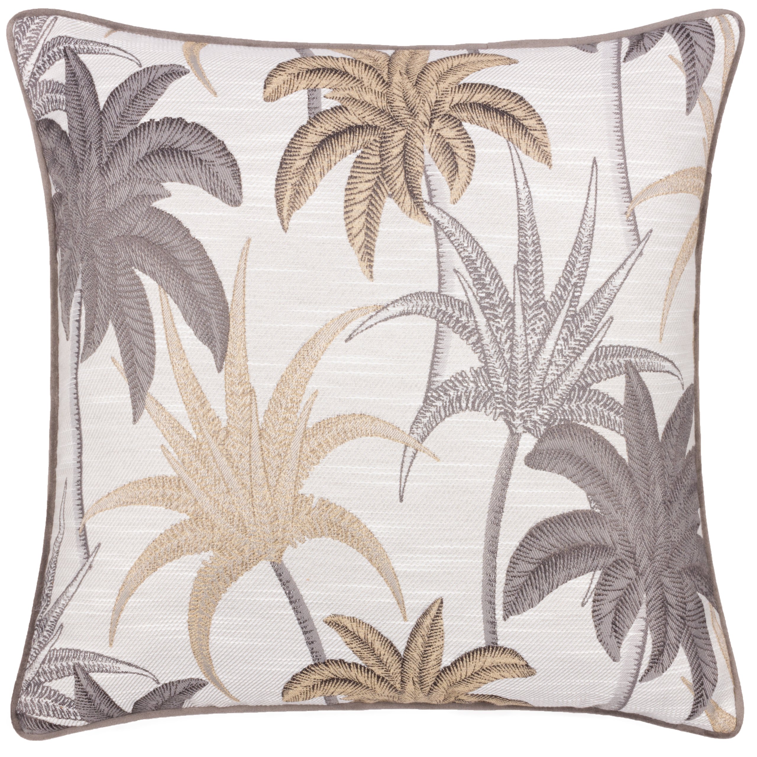 Wylder Tropics Galapagos Jacquard Piped Feather Filled Cushion Wylder Tropics Galapagos Jacquard Piped Feather Filled Cushion