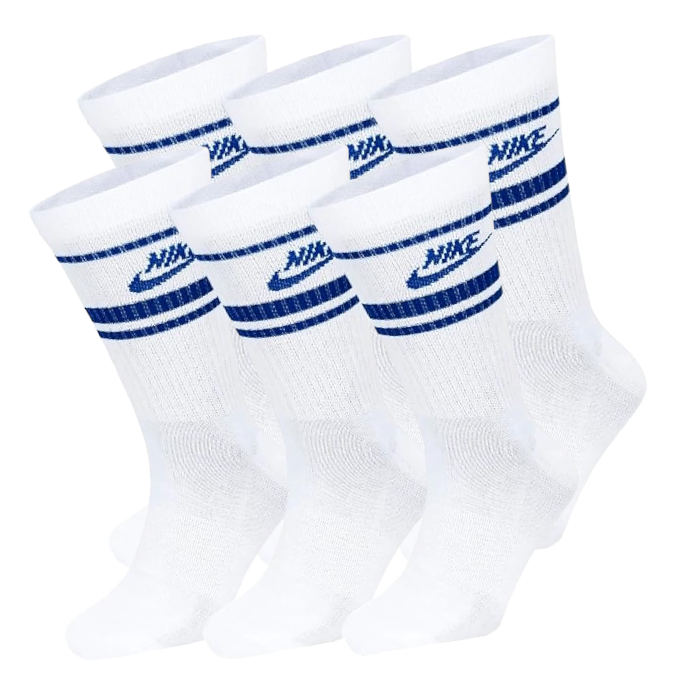 Nike DX5089 Unisex Dri-FIT Sportswear Everyday Essential Crew Socks (6 ...