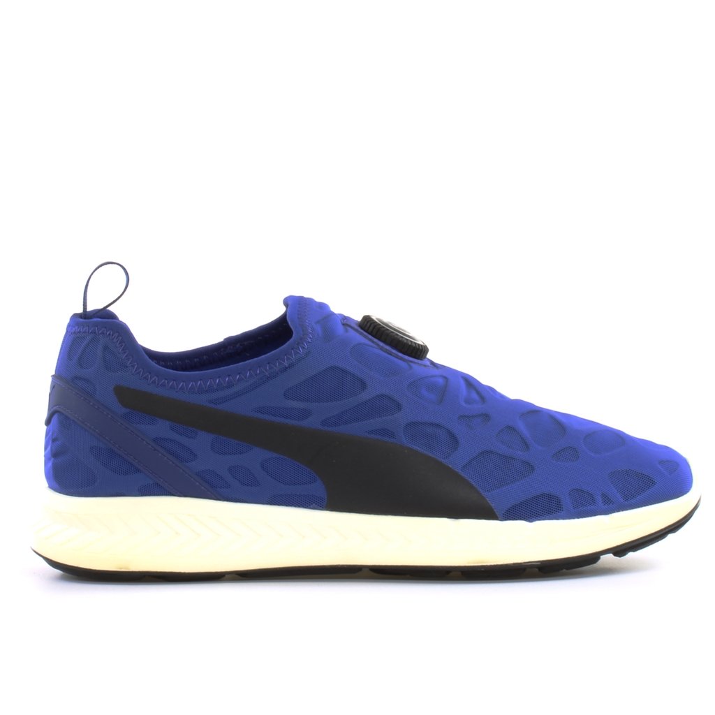Puma Disc Sleeve Ignite Foam Blue Textile Disc Slip On Mens Trainers ...