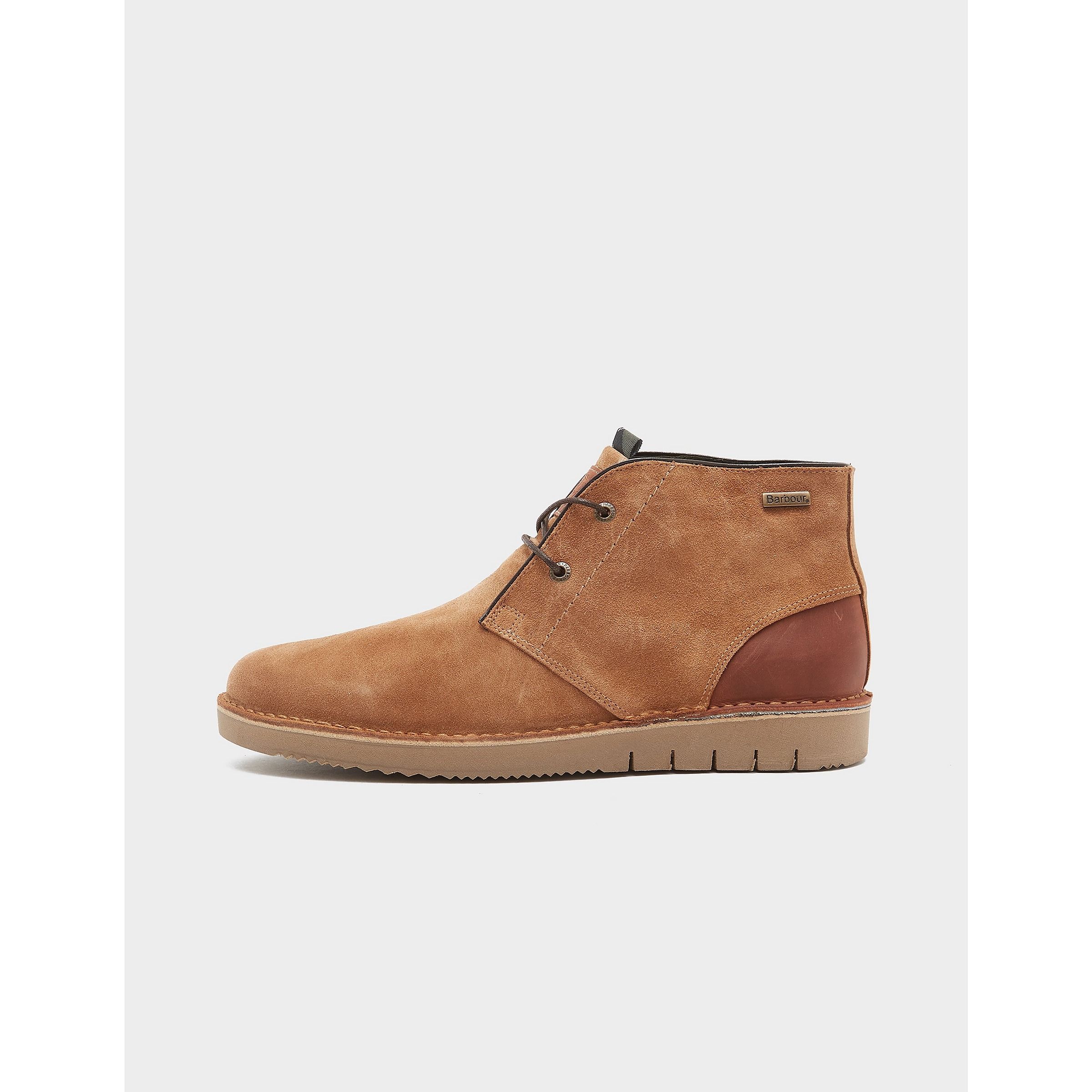 Men's Barbour Kent Desert Suede Boots in Tan