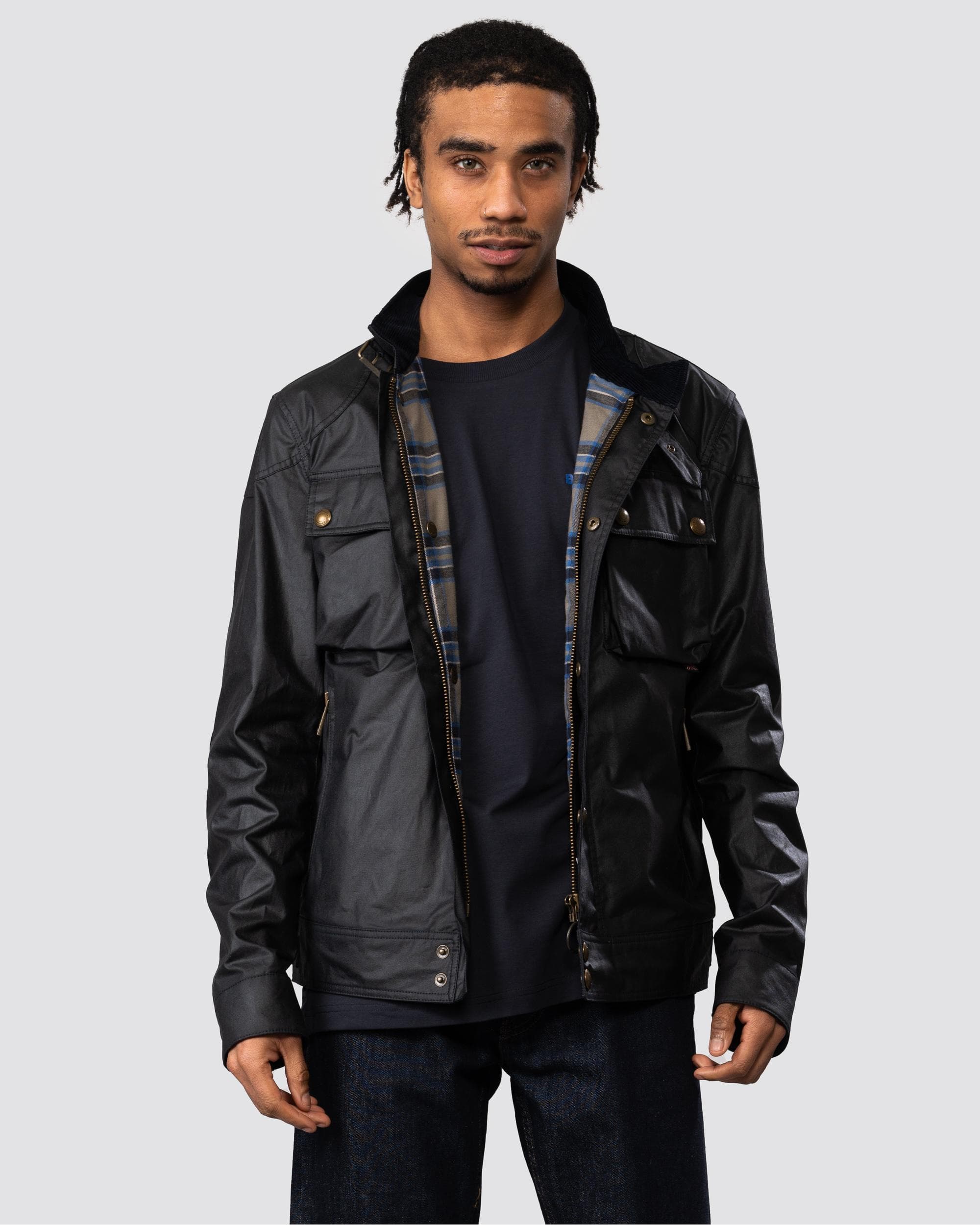 Belstaff Racemaster Mens Waxed Cotton Compact Field Jacket
