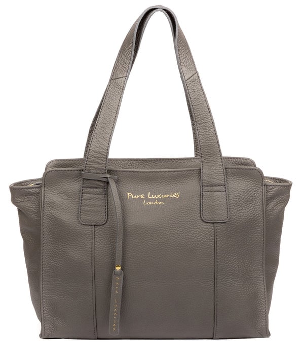 'Alexandra' Grey Leather Handbag