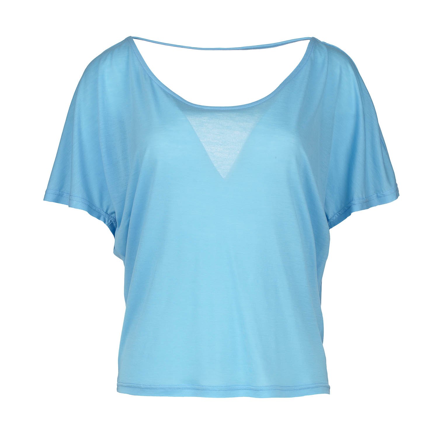 Himmelblaues Drape Back Top