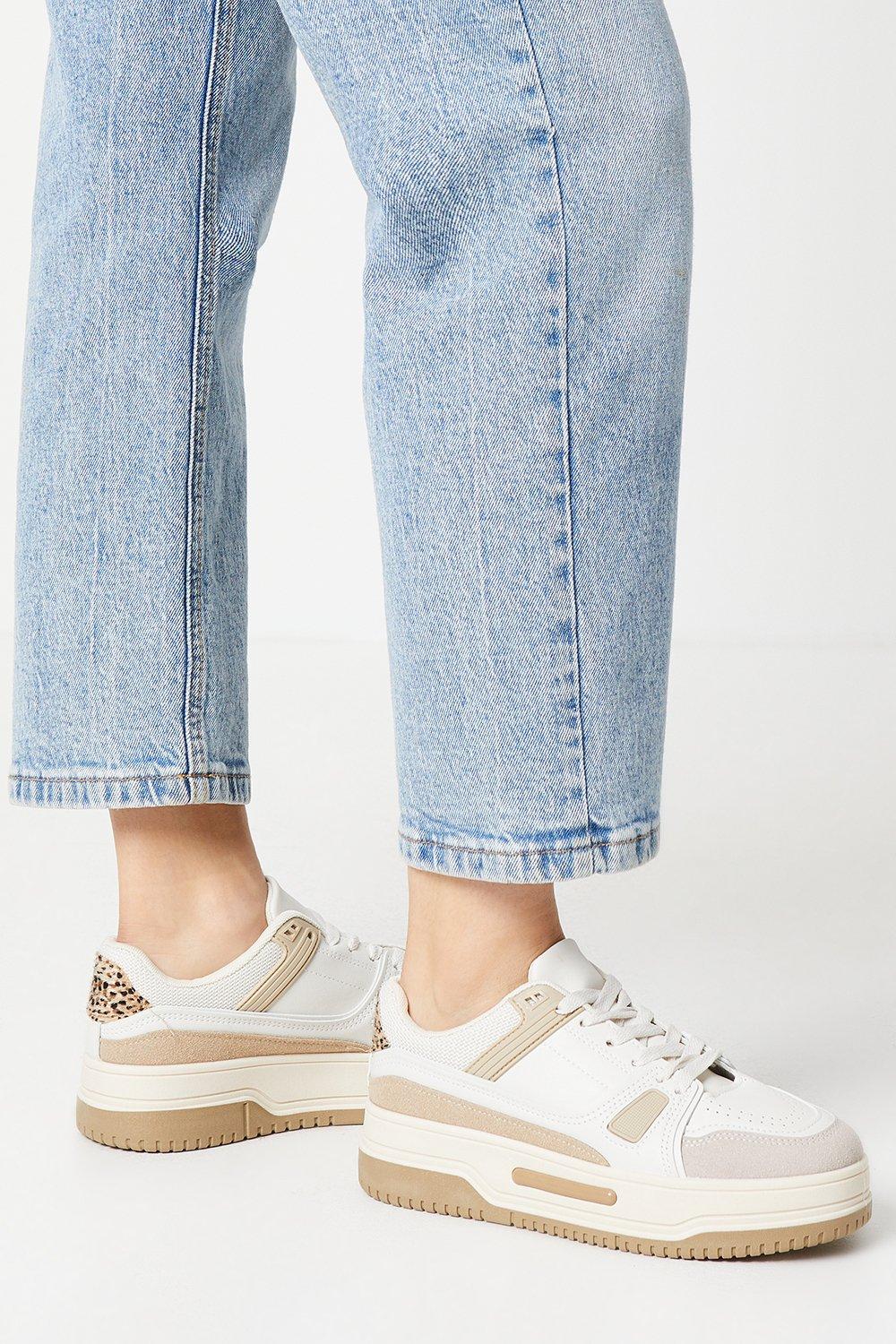 Kiku Lace Up Platform Trainers