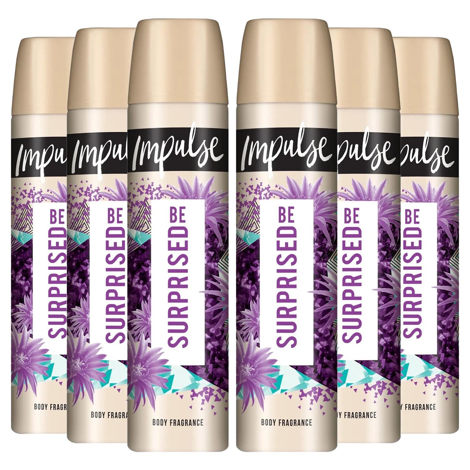 Impulse Be Surprised Body Spray Deodorant w/ Blend of Natural Scents ...