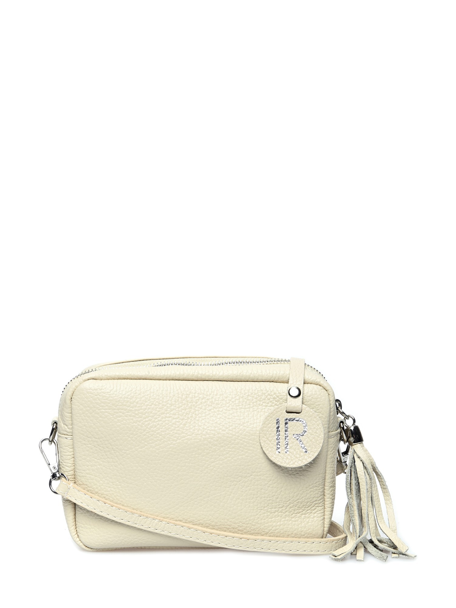 Isabella Rhea Beige Rundleer Tas