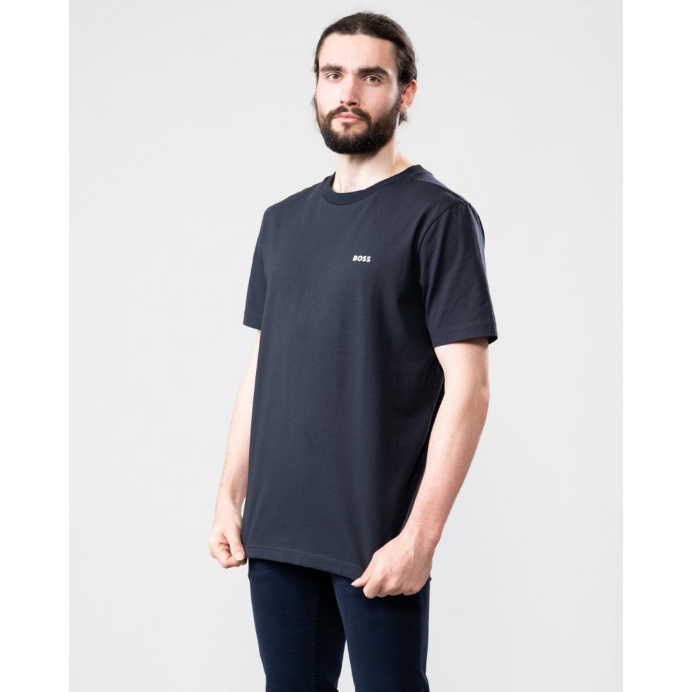 BOSS Athleisure Tee Mens Crew Neck Small Logo T-Shirt