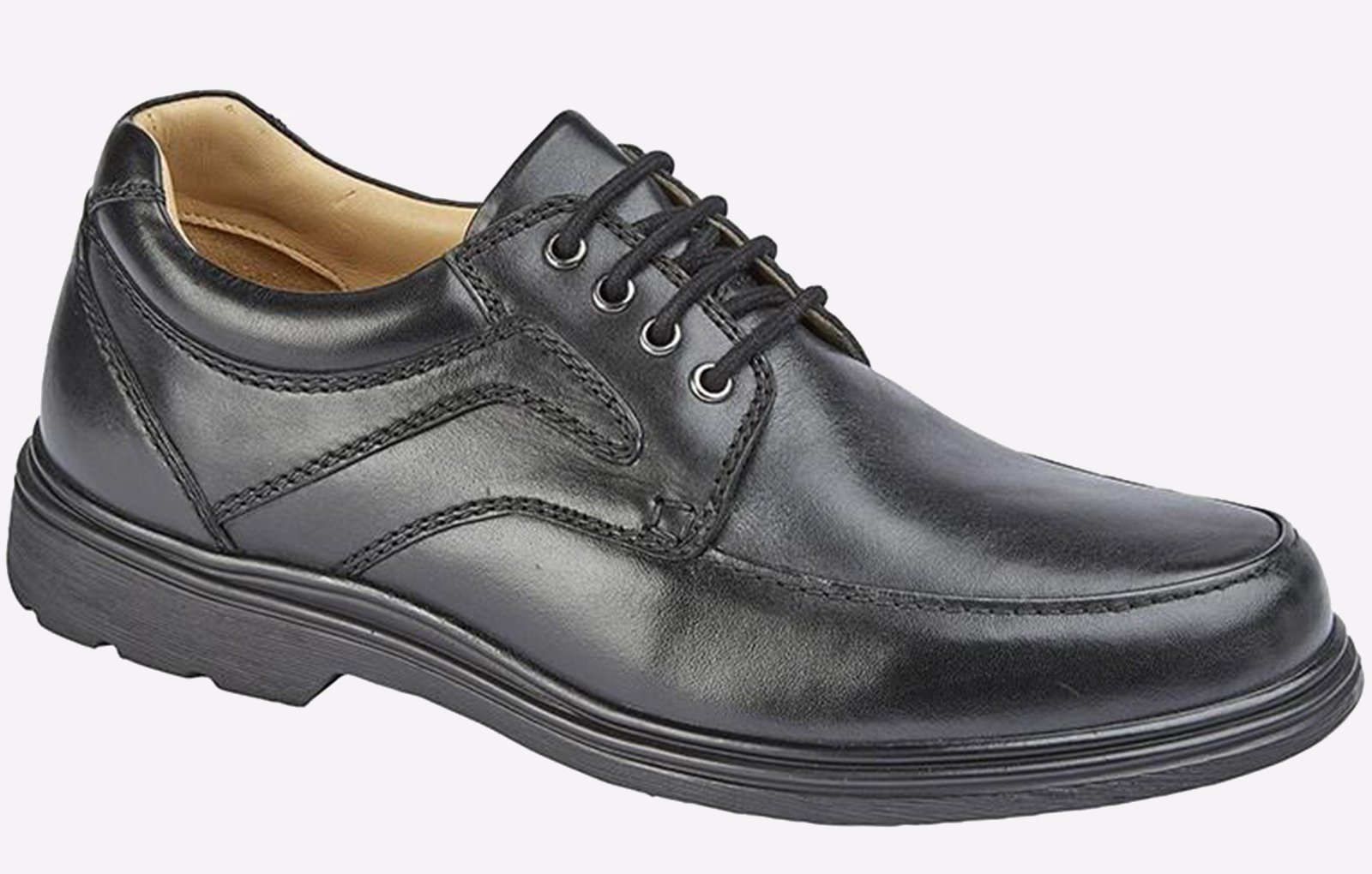 Roamers Waite Leather Shoes Mens Extra Wide