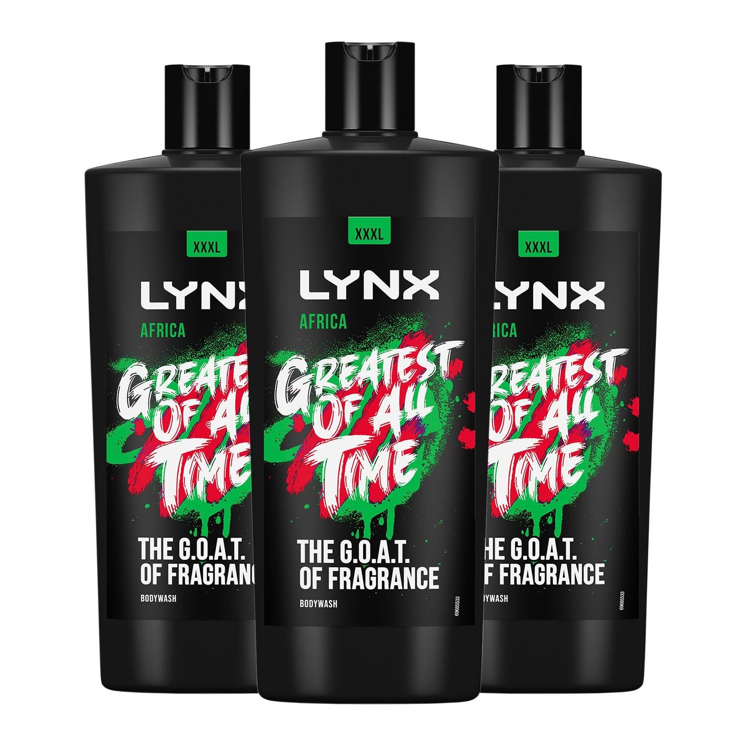 Lynx G.O.A.T Shower Gel up to 12H Refreshing Fragrance XXXL Africa ...