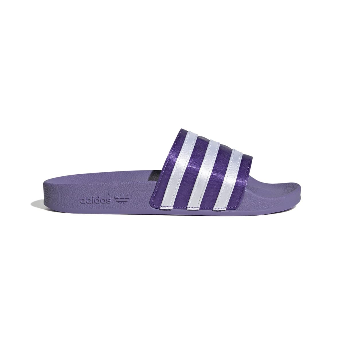 Women's adidas Originals Adilette Slide Sandals in Purple