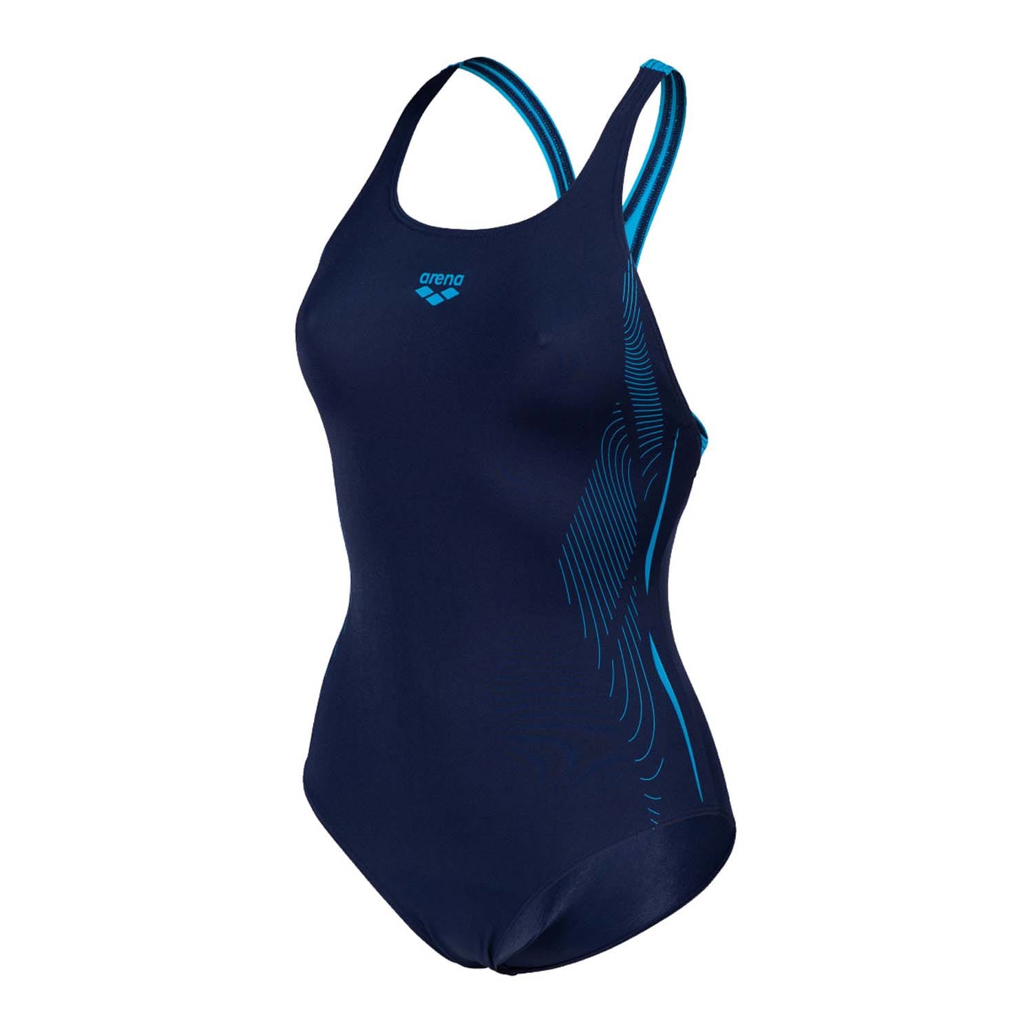 Damesbadpak Arena Swim Pro Graphic in Navy