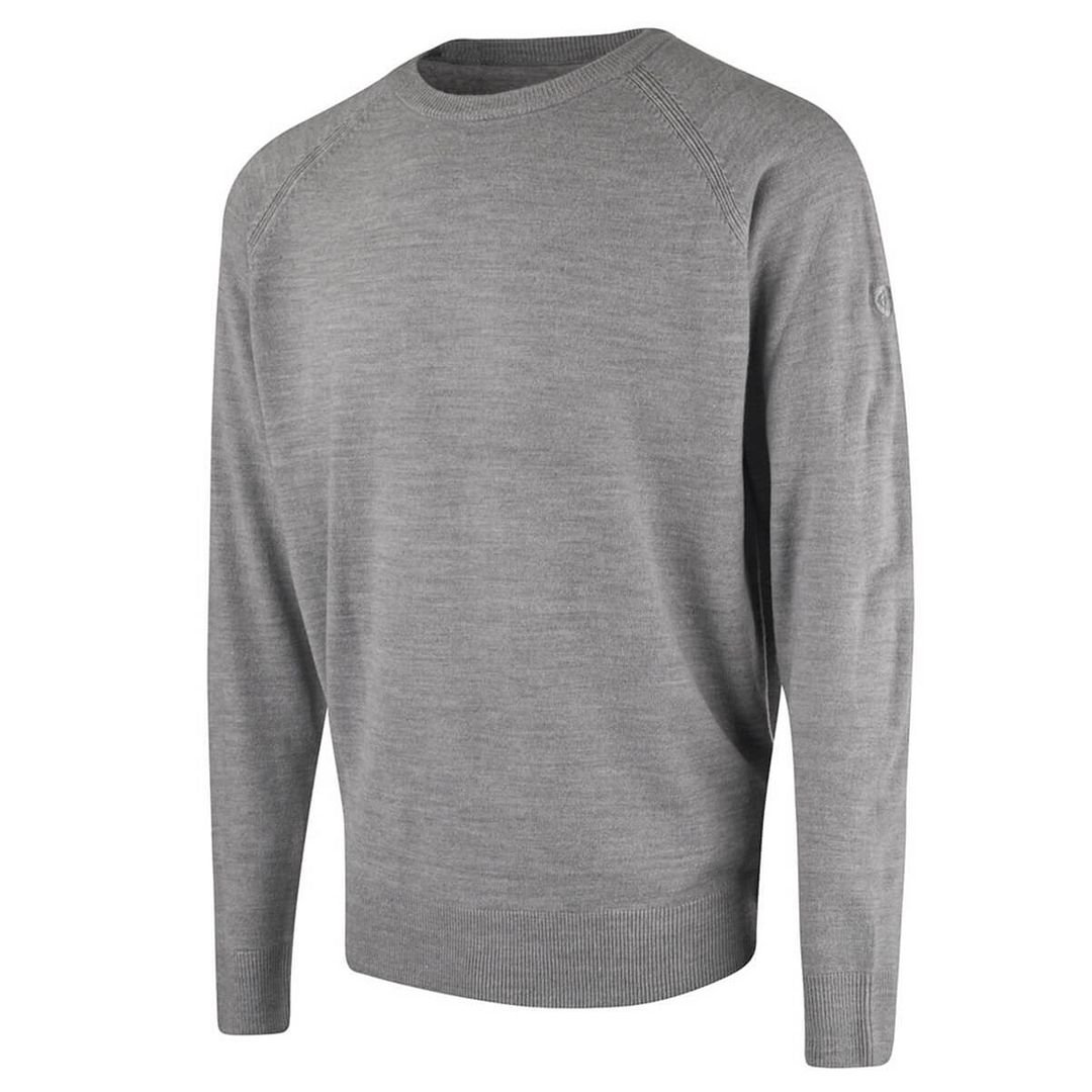 Island Green Raglan Mens Light Grey Sweater