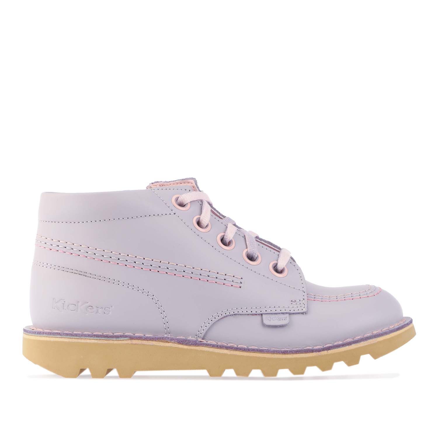 Girl's Kickers Children Kick Hi Boots in Lilac