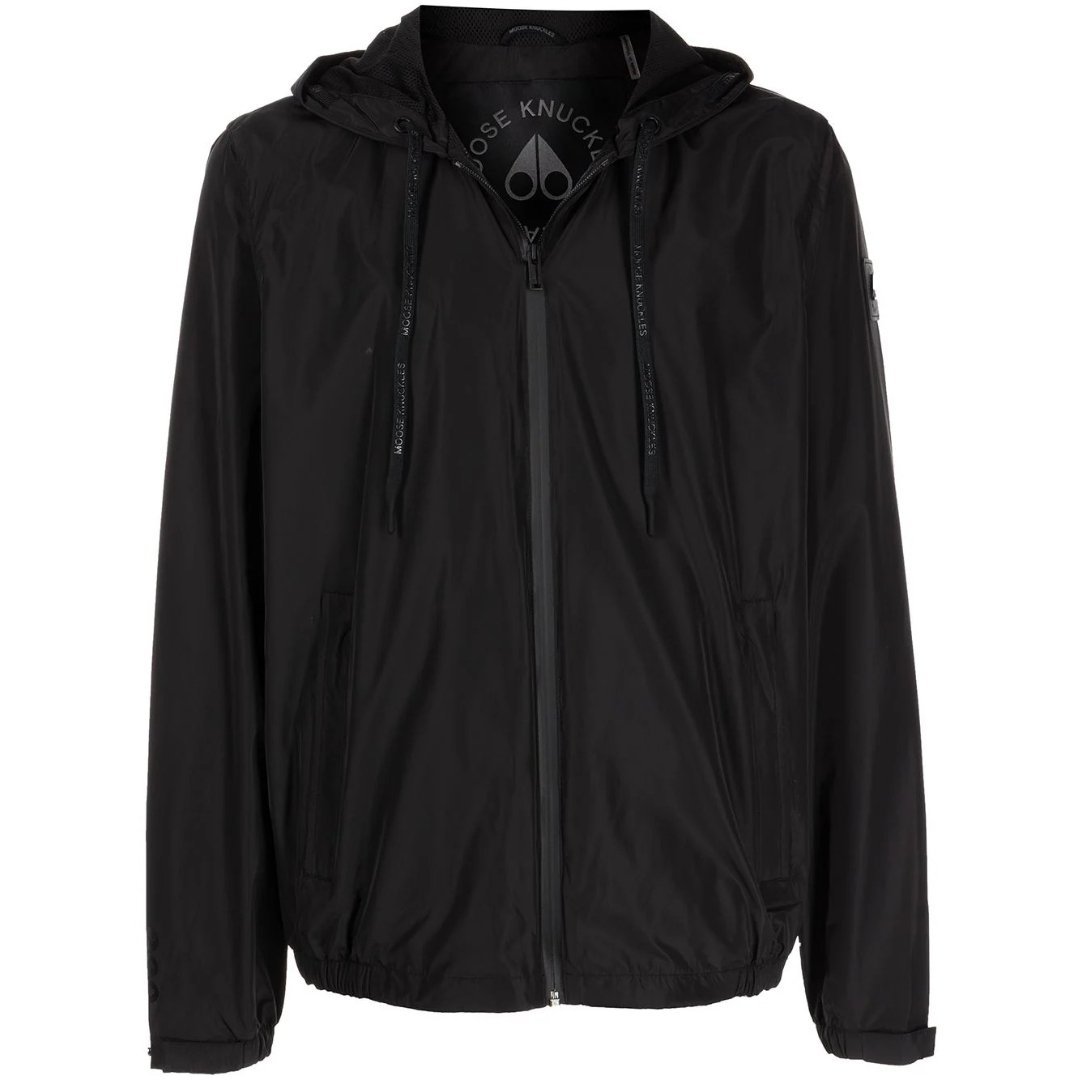 Moose Knuckles Techno Fabric Black Haulover Jacket