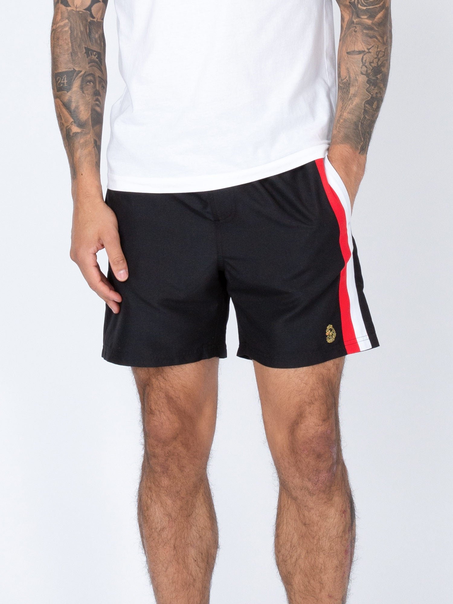 Luke 1977 Men's Cabo San 2 Swim Shorts in Black