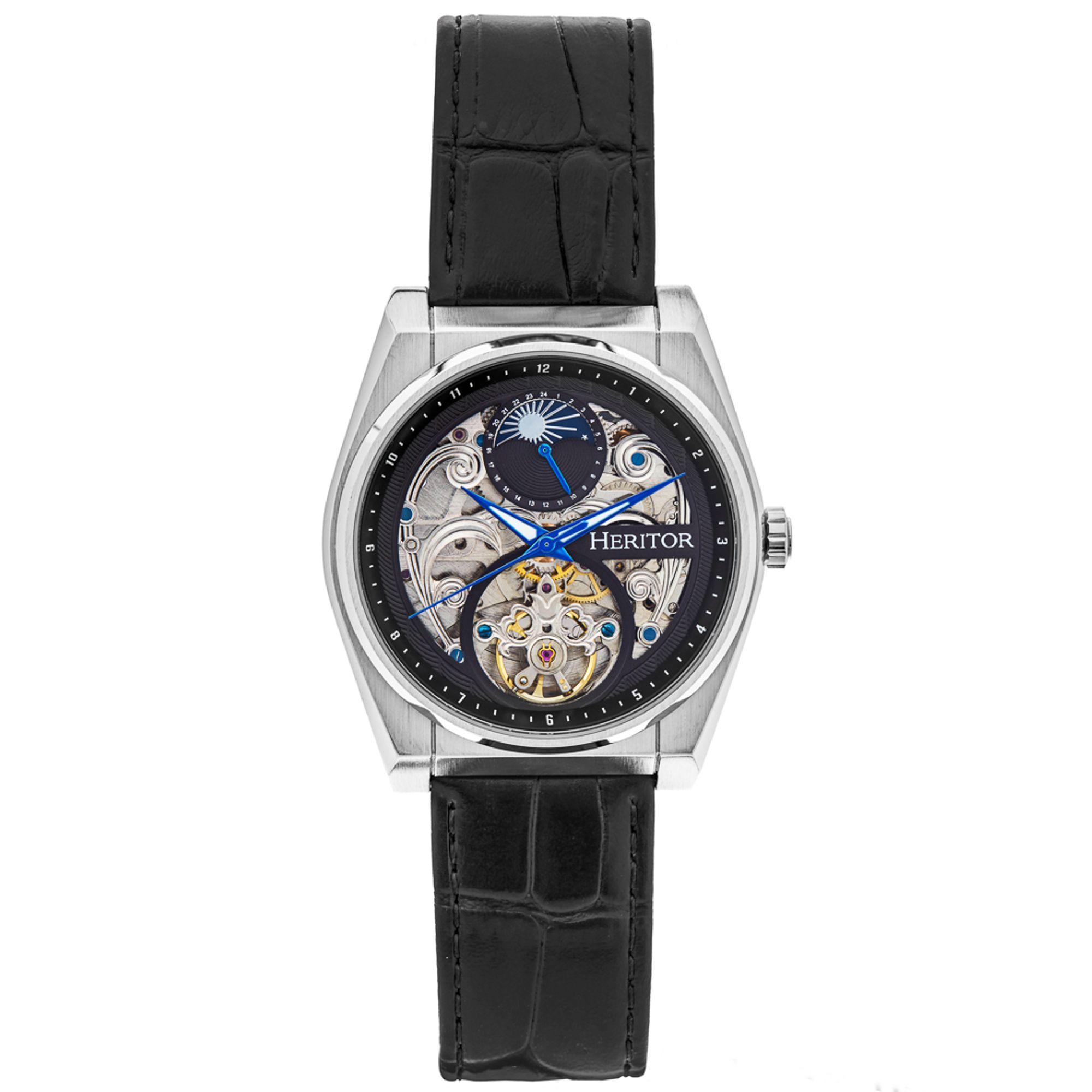 Heritor Automatic Daxton Semi Skeleton Watch