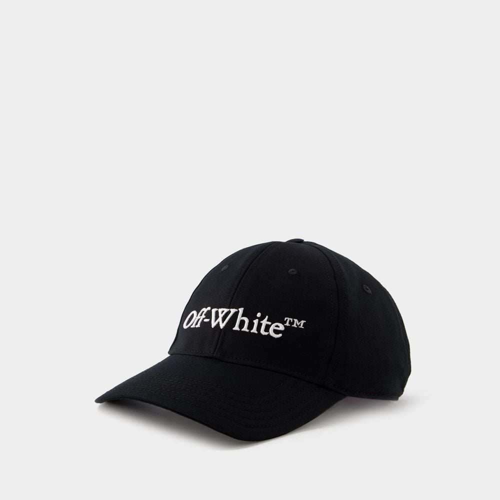 Drill Cap - Off White - Cotton - Black/ White