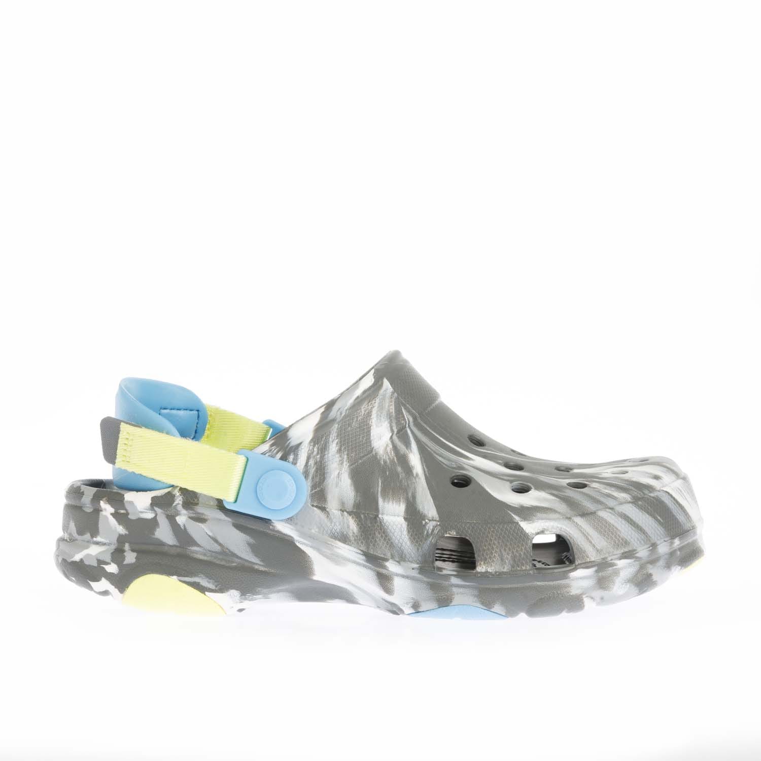 Boy's Crocs Juniors All Terrain Marbled Clogs in Grey