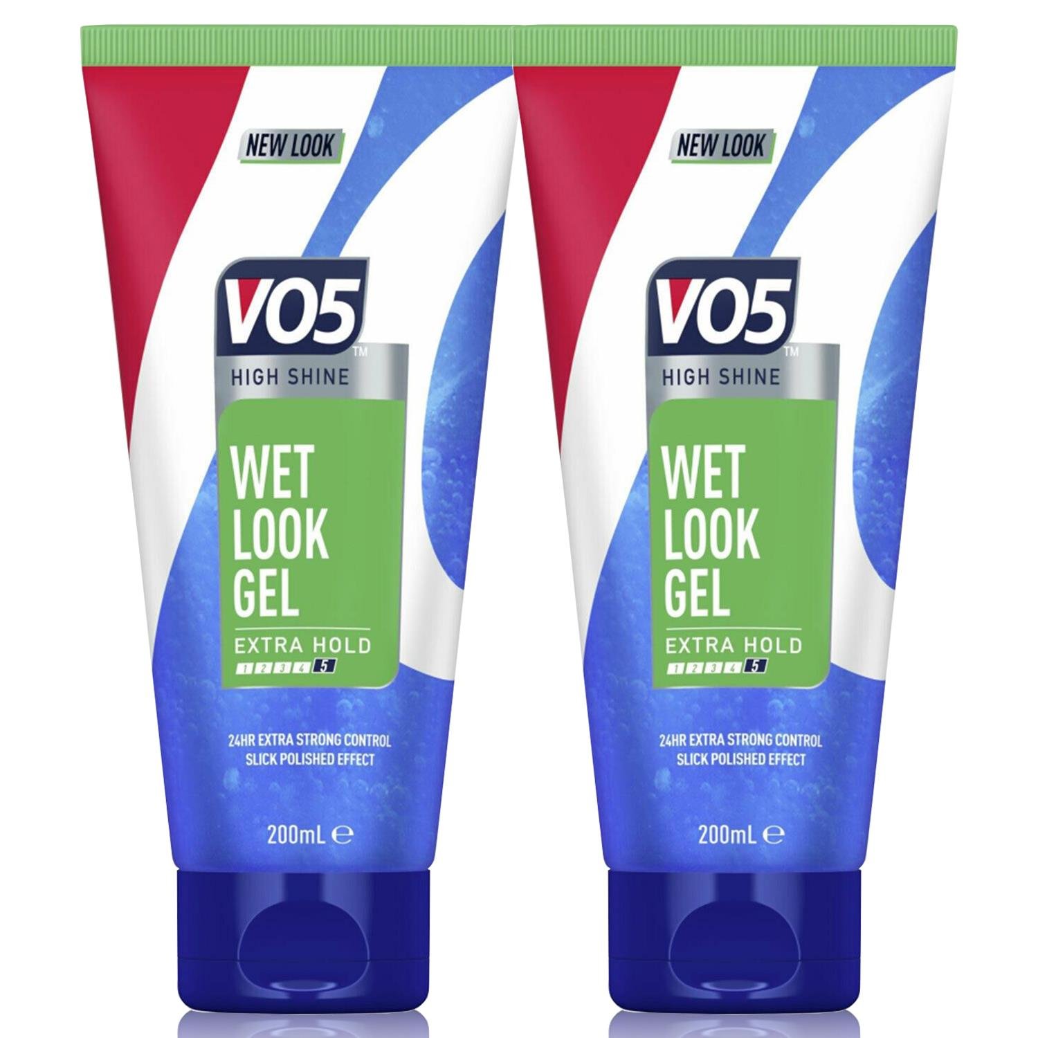 VO5 24HR Steady Control Wet Look Styling Gel 200ml Pack of 2