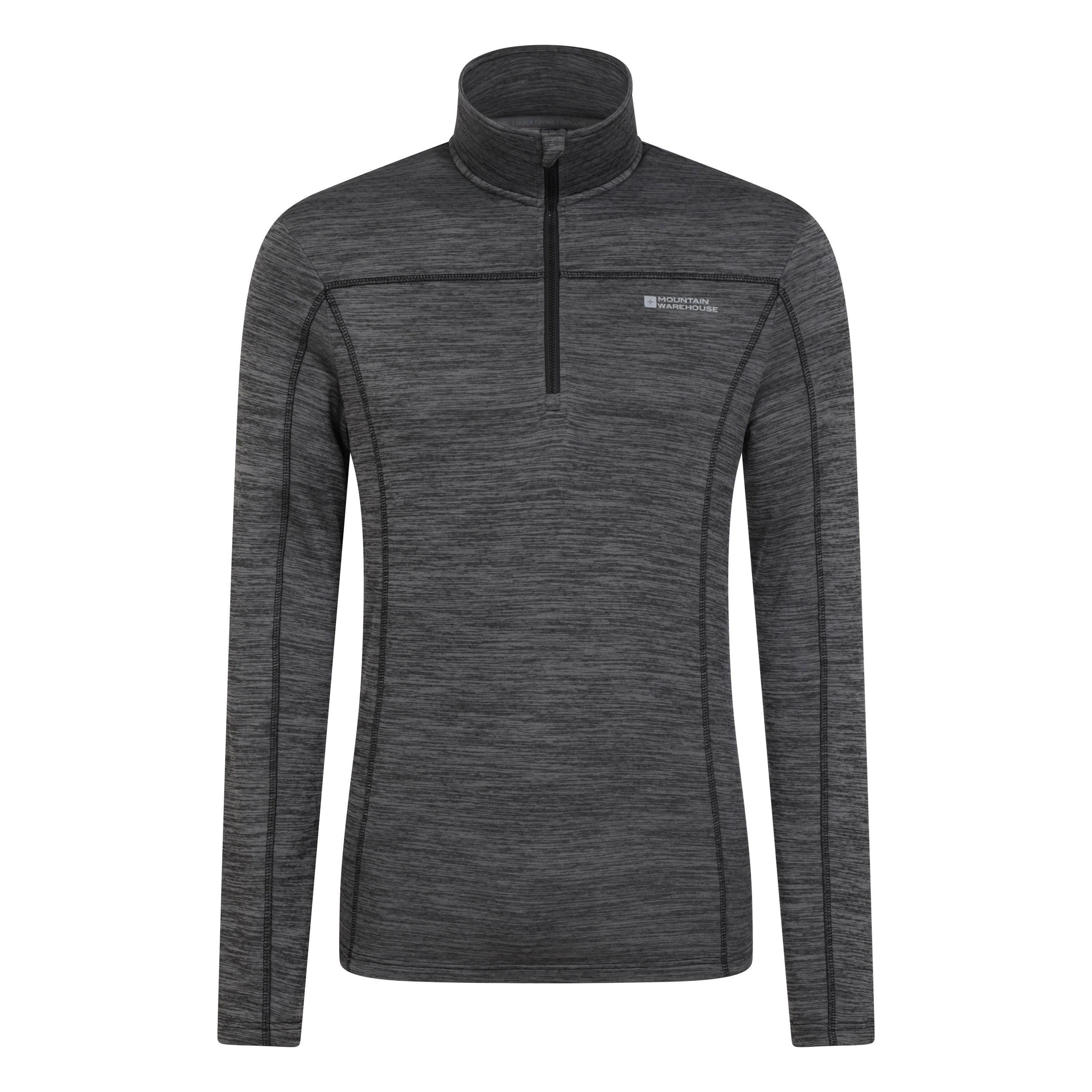 Mountain Warehouse Mens Finsbury Active Midlayer (Dark Grey)