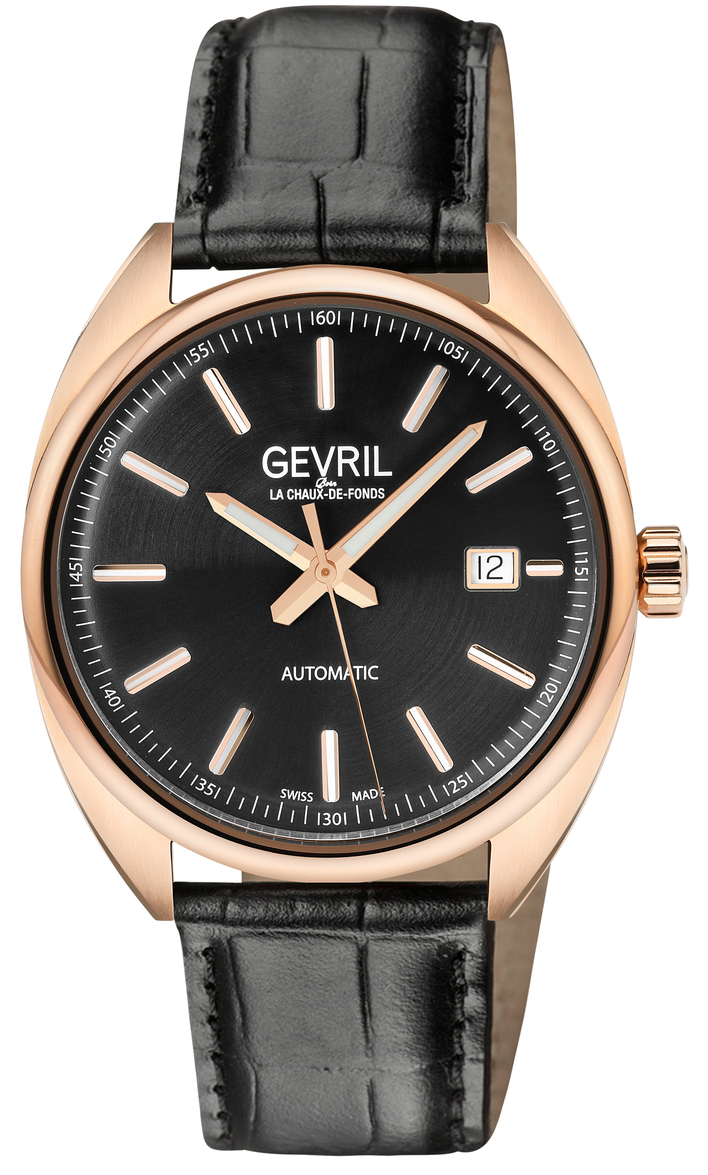 Gevril Five Points 48703A Swiss Automatic Sellita SW200 Watch