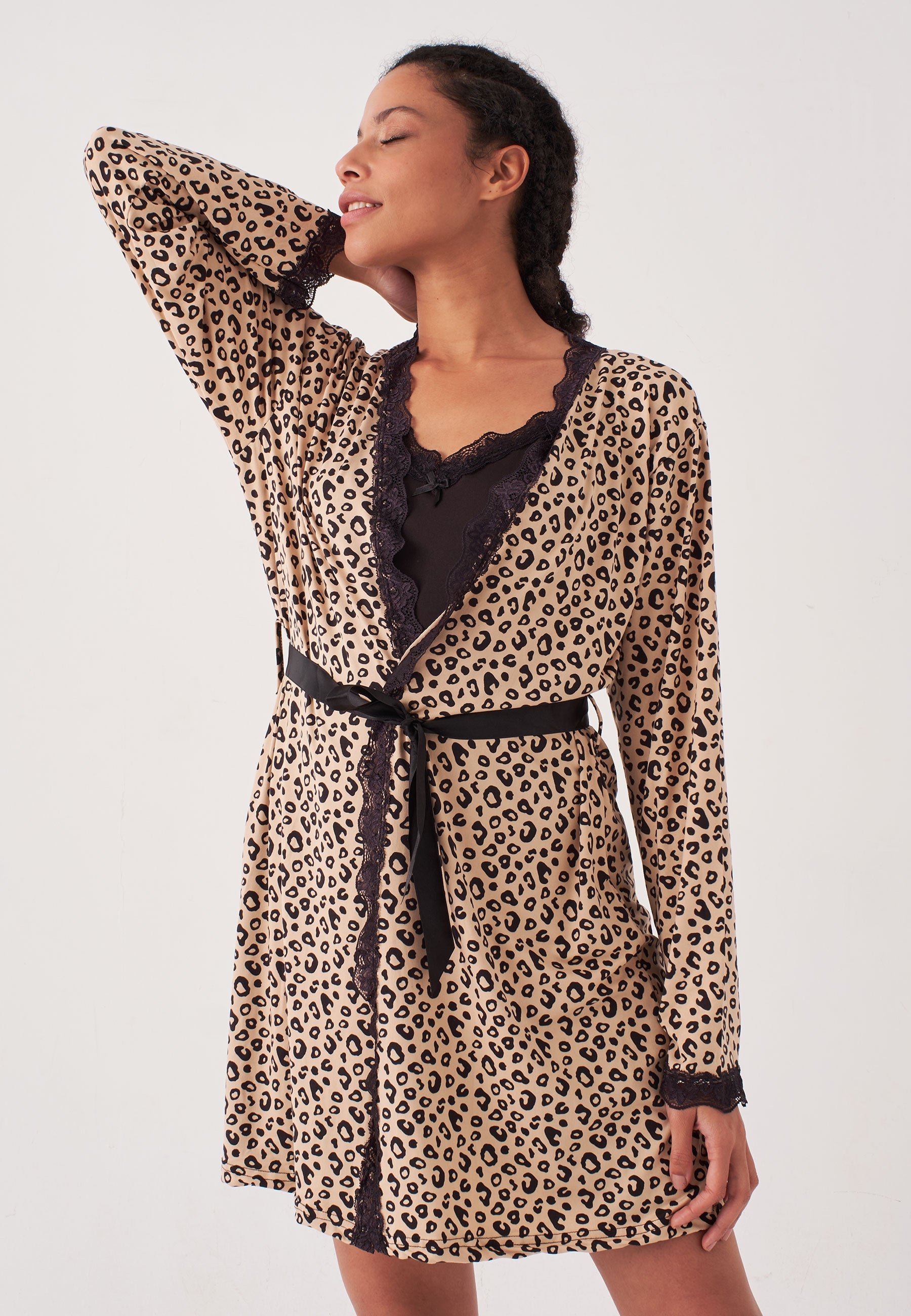 Leopard Robe & Nightie