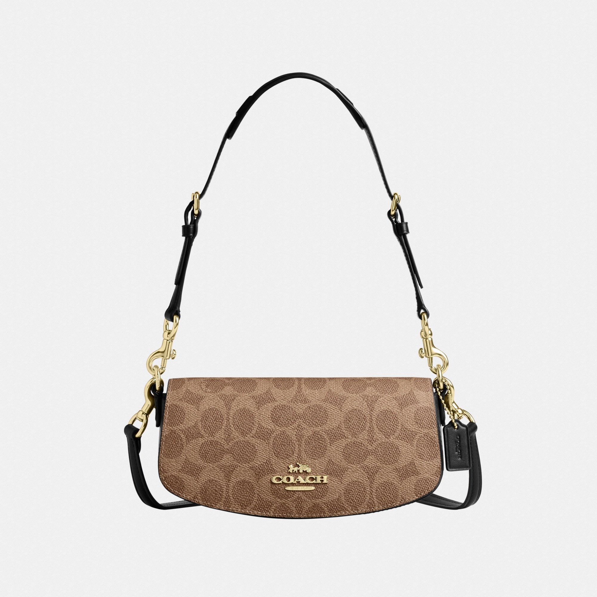 Andrea Small Shoulder Bag in Signature Canvas