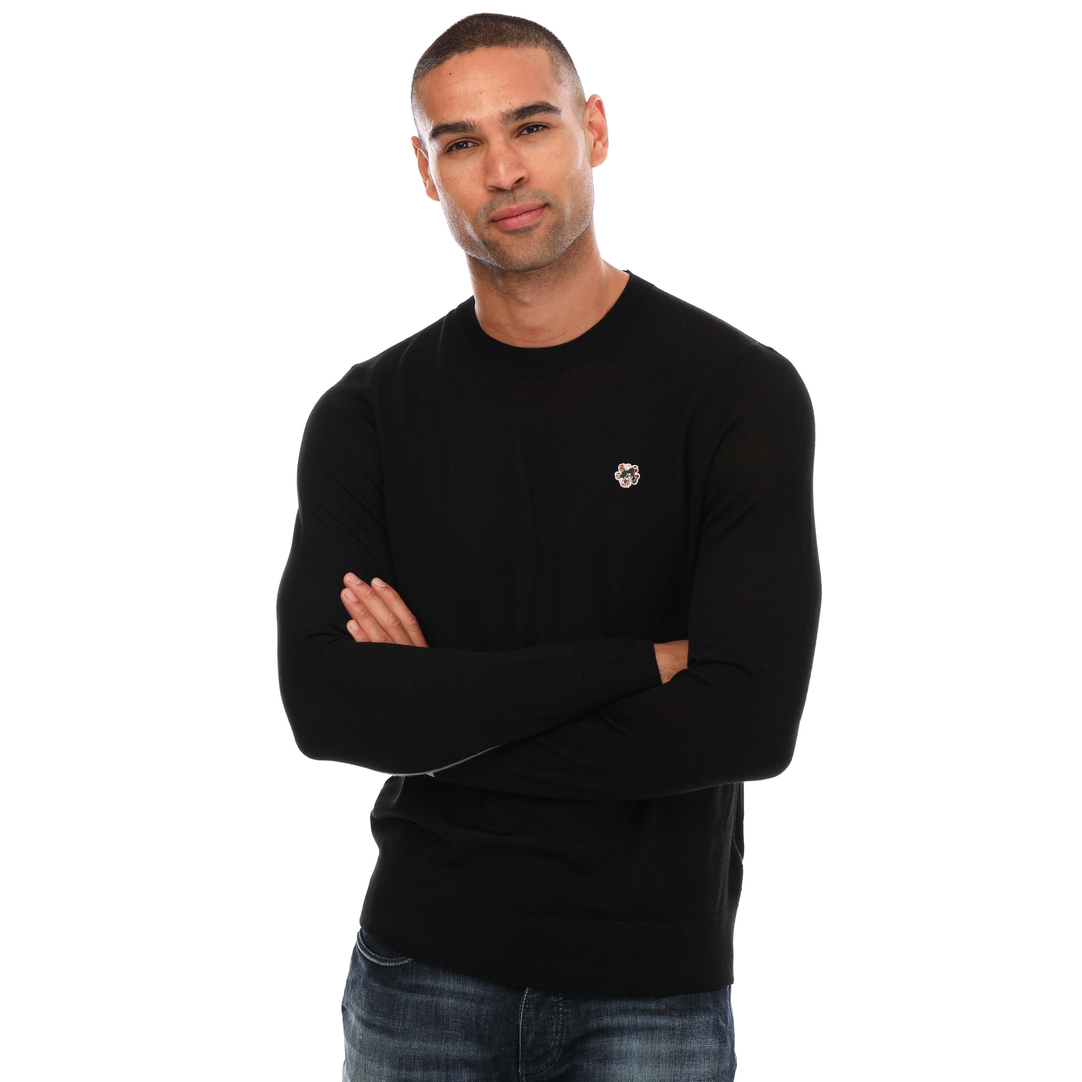Men's Ted Baker Cardiff Core Knit Jumper in Black